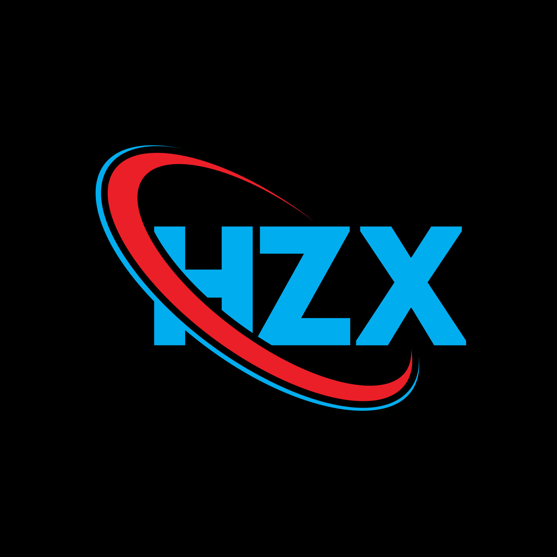 logotipo hzx. letra hzx. diseño del logotipo de la letra hzx. logotipo de las iniciales hzx ...