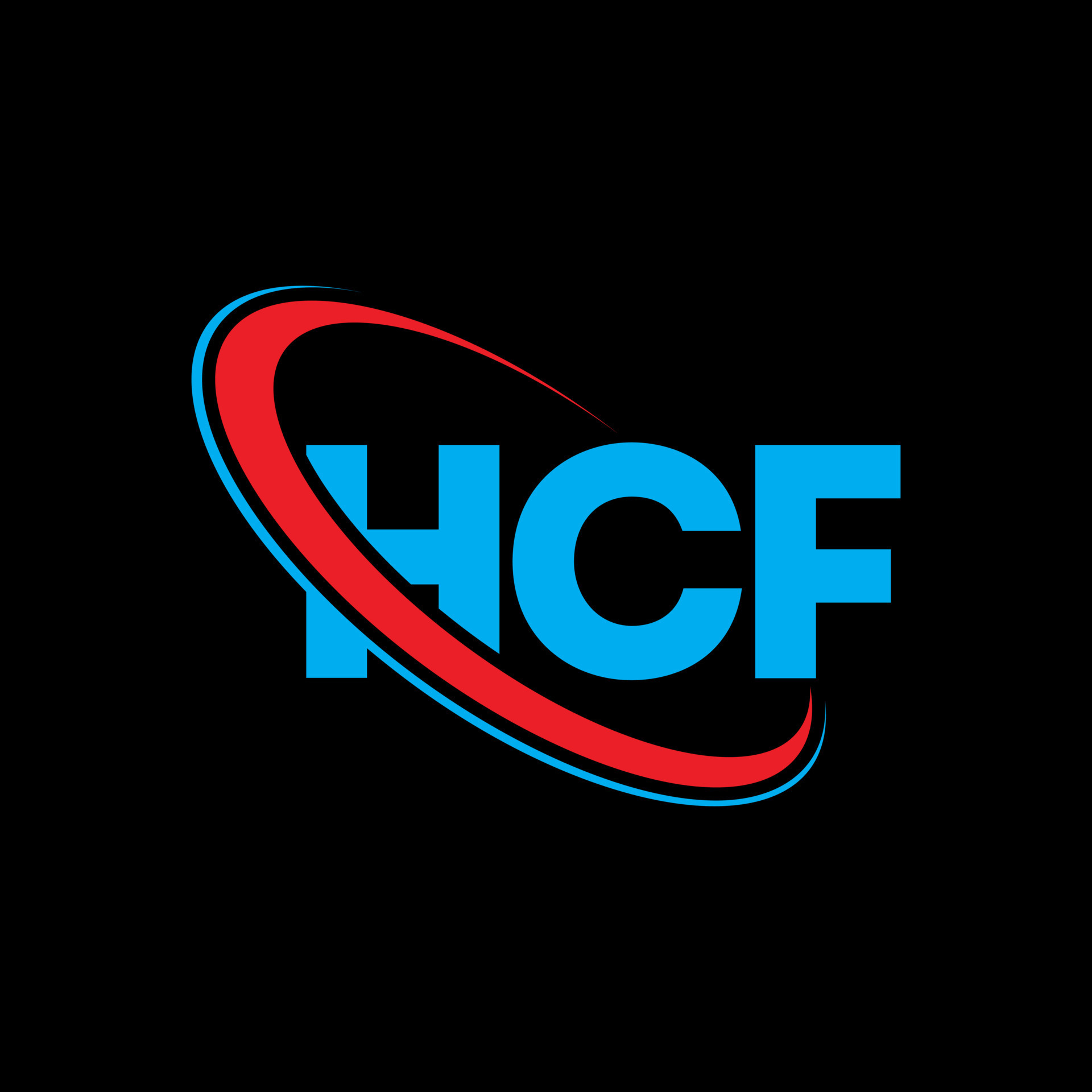 logotipo de hcf. carta hcf. diseño del logotipo de la letra hcf. logotipo de iniciales hcf ...