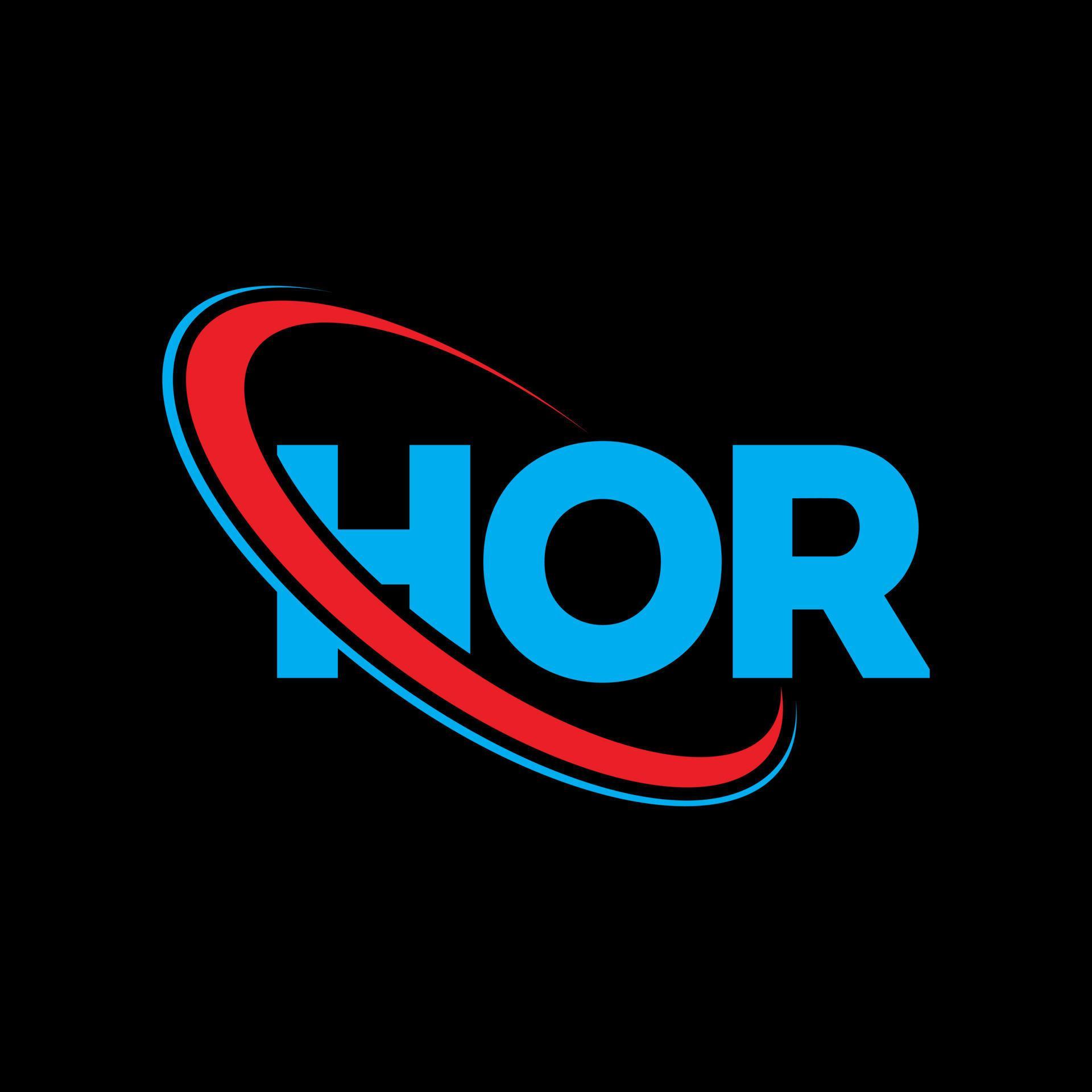 logo hor. hor carta. diseño de logotipo de letra hor. logotipo de iniciales hor vinculado con ...