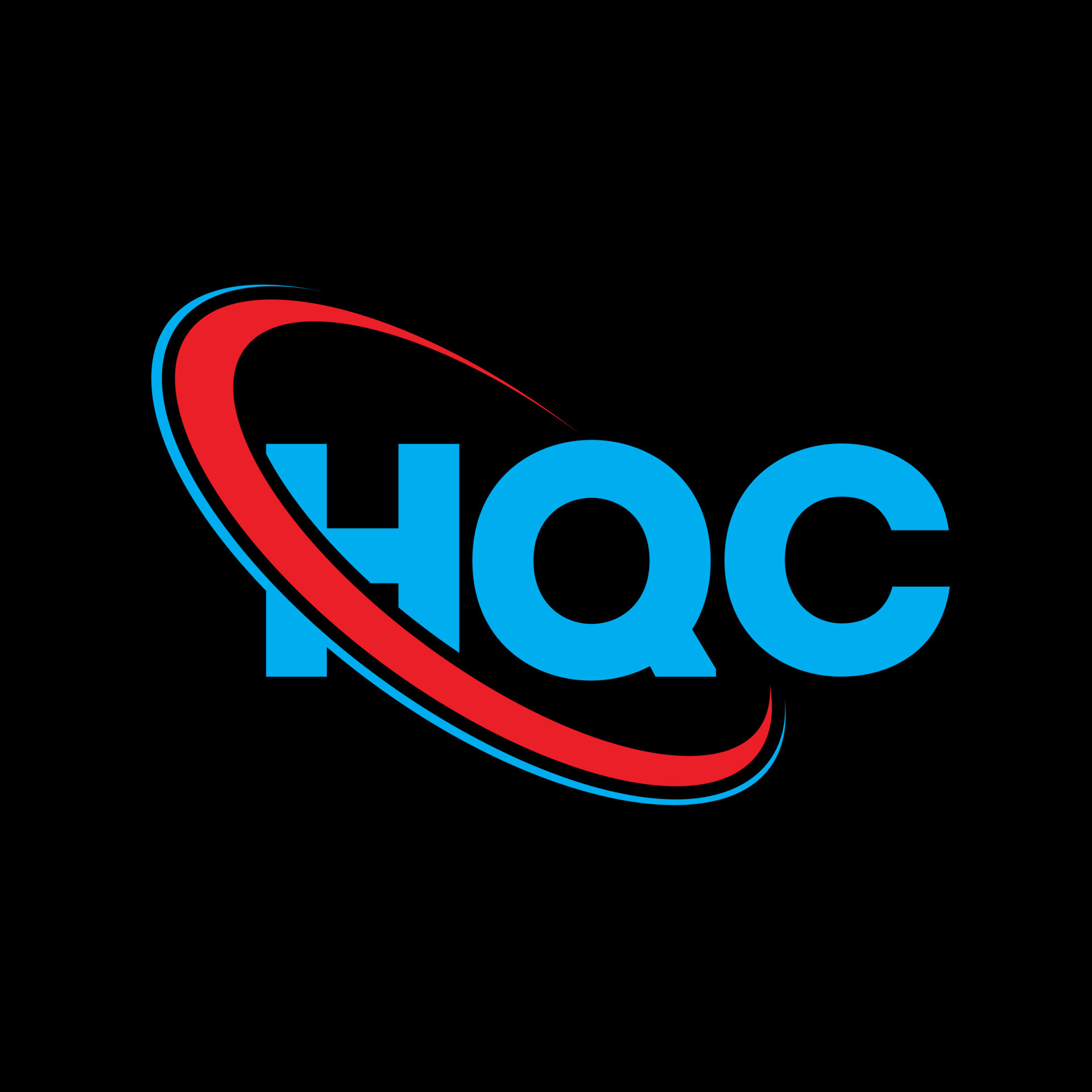 logotipo hqc. letra hqc. diseño del logotipo de la letra hqc. logotipo hqc de iniciales ...