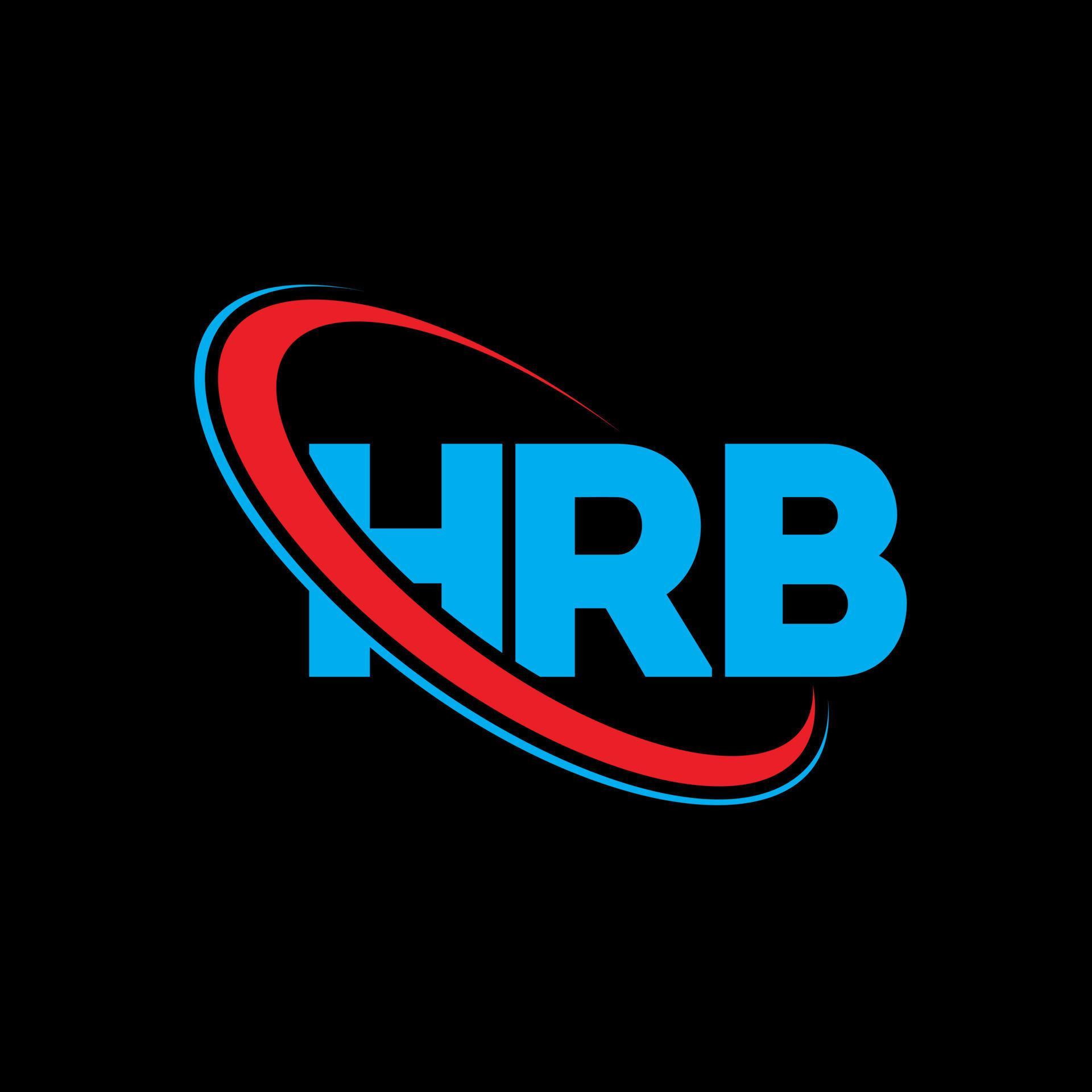 logotipo de hrb. letra hb diseño del logotipo de la letra hrb. logotipo de iniciales hrb ...