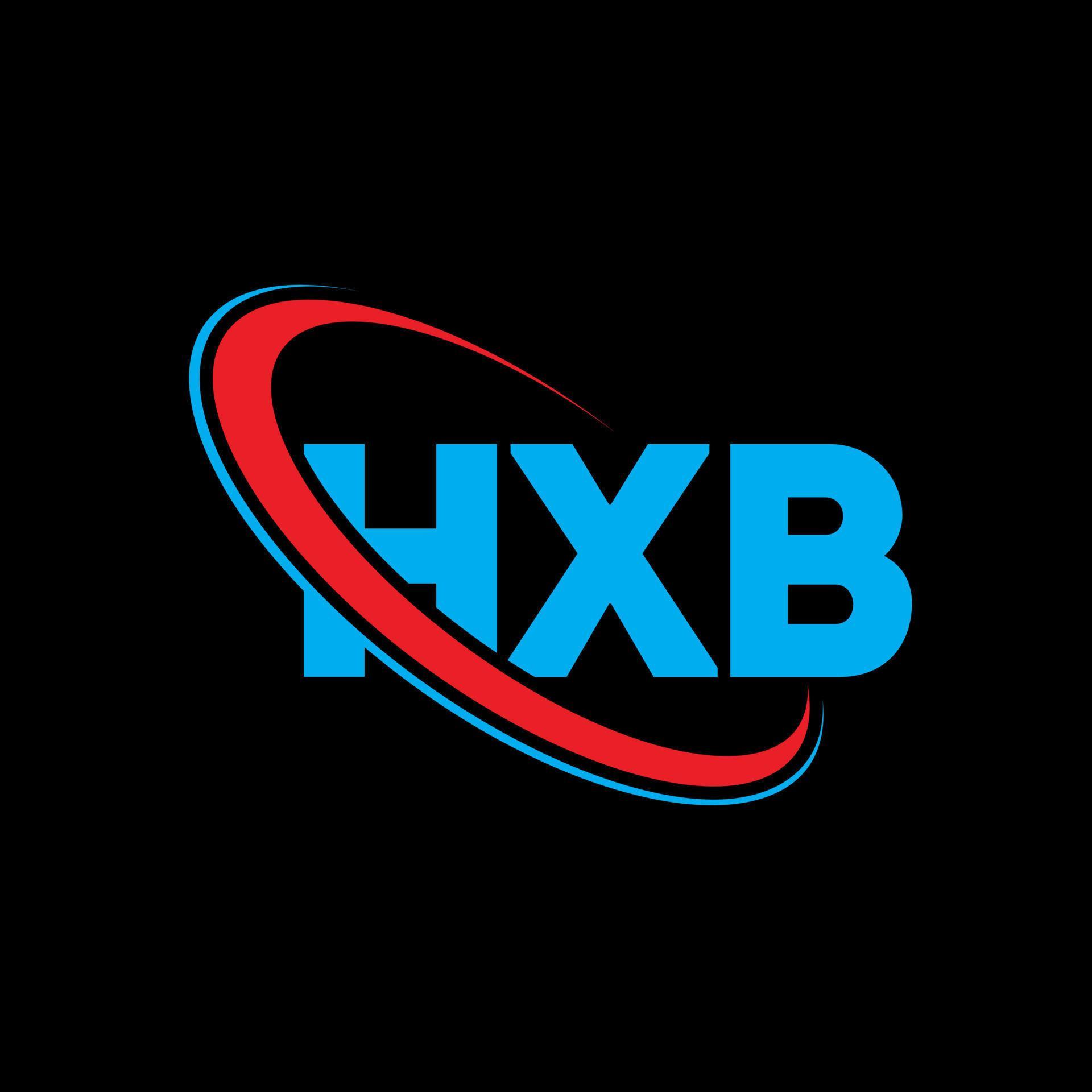 HXB logo. HXB letter. HXB letter logo design. Initials HXB logo linked ...
