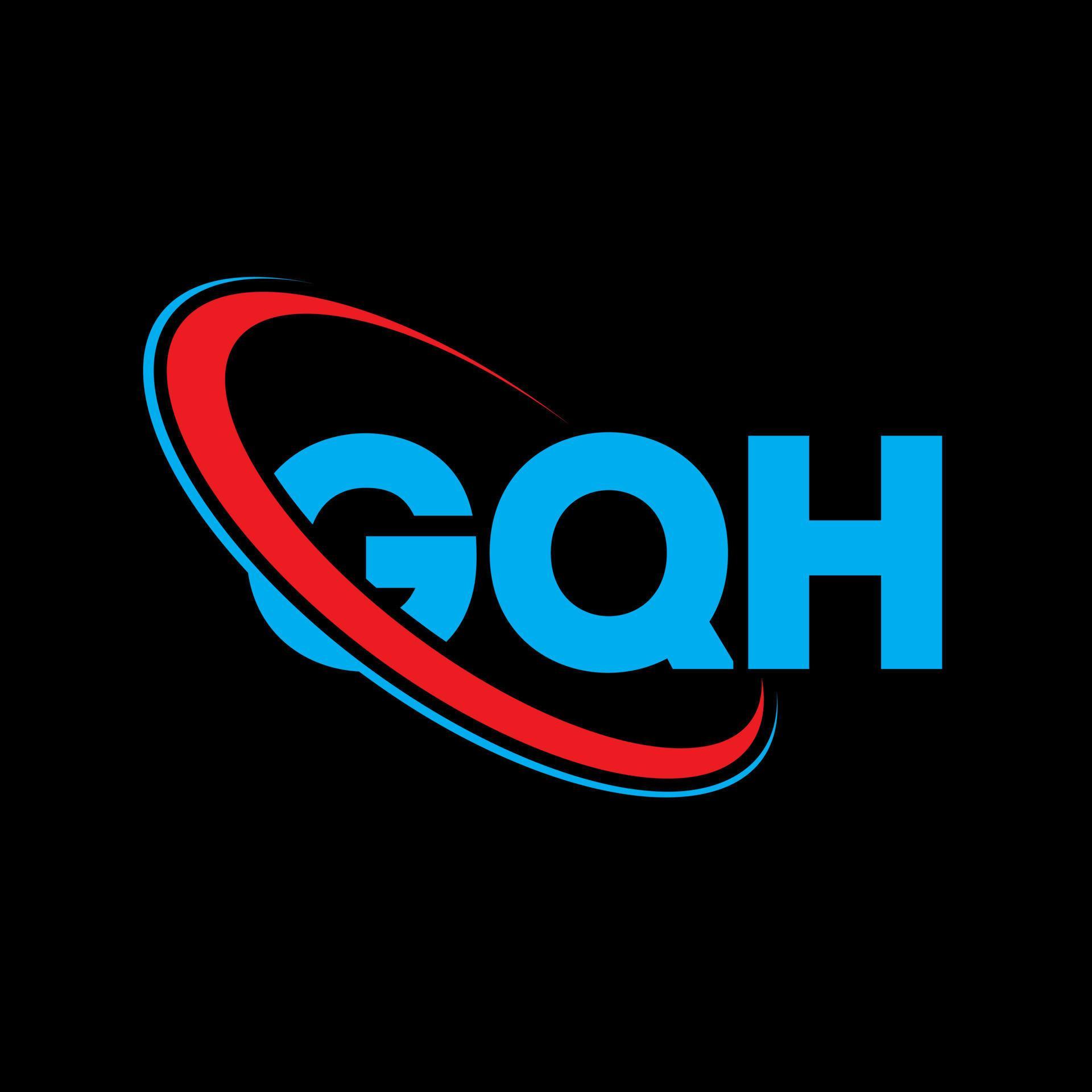 GQH logo. GQH letter. GQH letter logo design. Initials GQH logo linked with circle and uppercase ...
