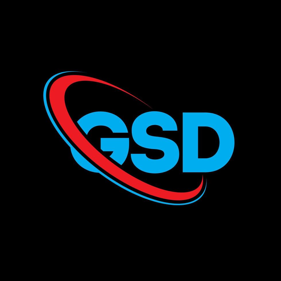 logotipo de gsd. carta gsd. diseño del logotipo de la letra gsd. logotipo de iniciales gsd ...