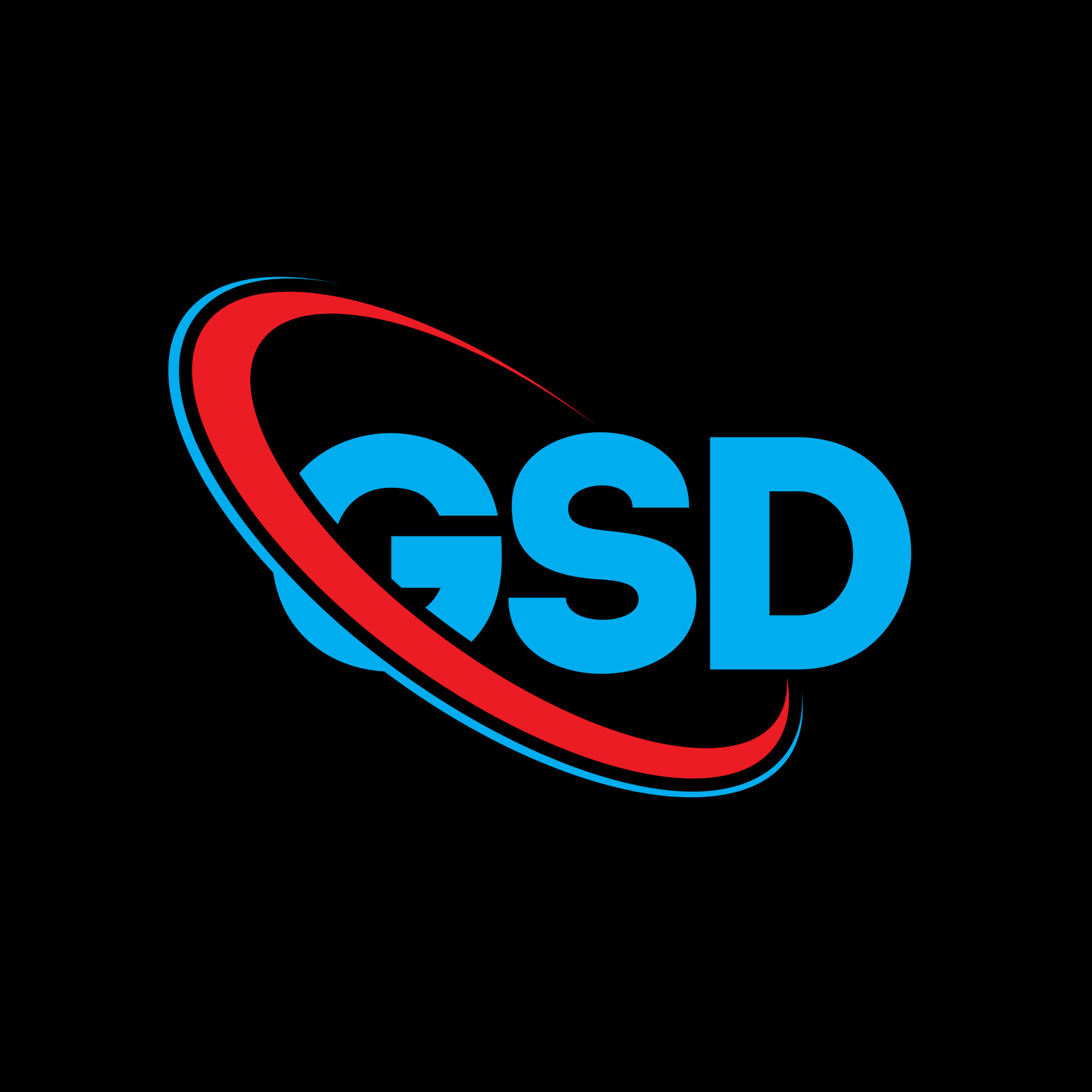 logotipo de gsd. carta gsd. diseño del logotipo de la letra gsd ...