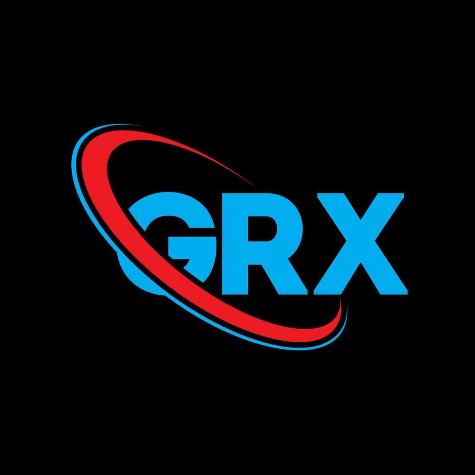 GRX logo. GRX letter. GRX letter logo design. Initials GRX logo linked with circle and uppercase ...