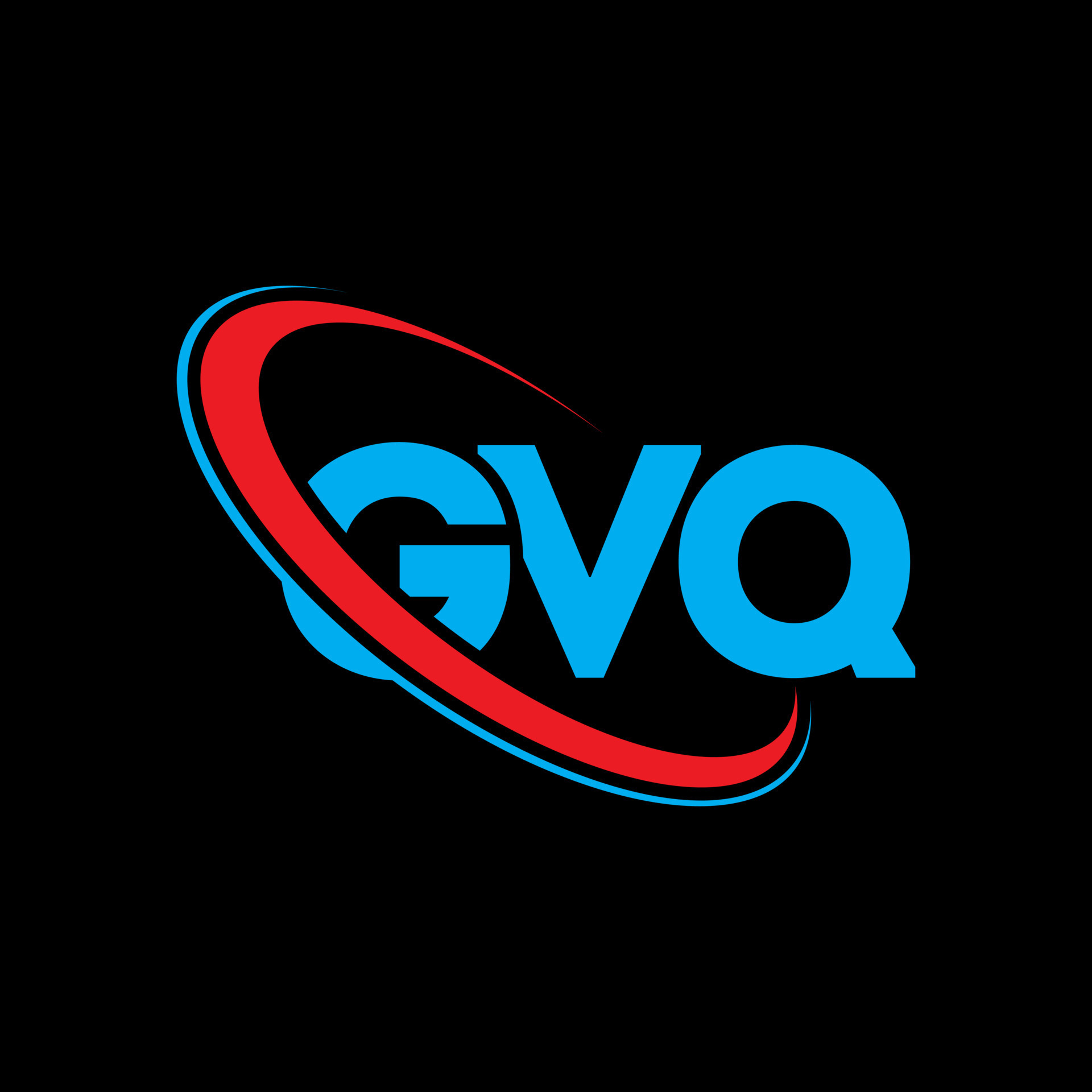 GVQ logo. GVQ letter. GVQ letter logo design. Initials GVQ logo linked with circle and uppercase ...