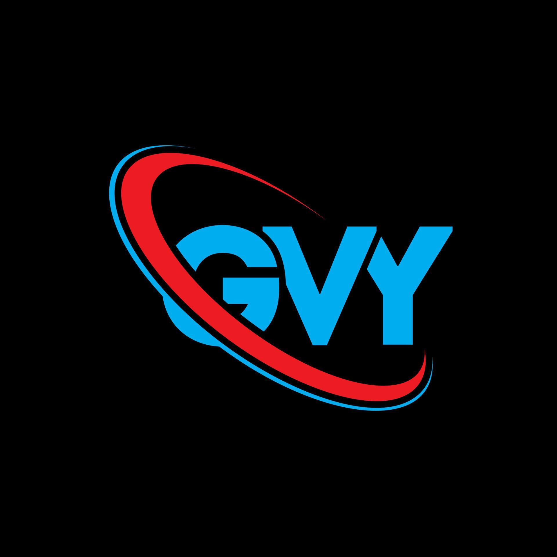 GVY logo. GVY letter. GVY letter logo design. Initials GVY logo linked with circle and uppercase ...