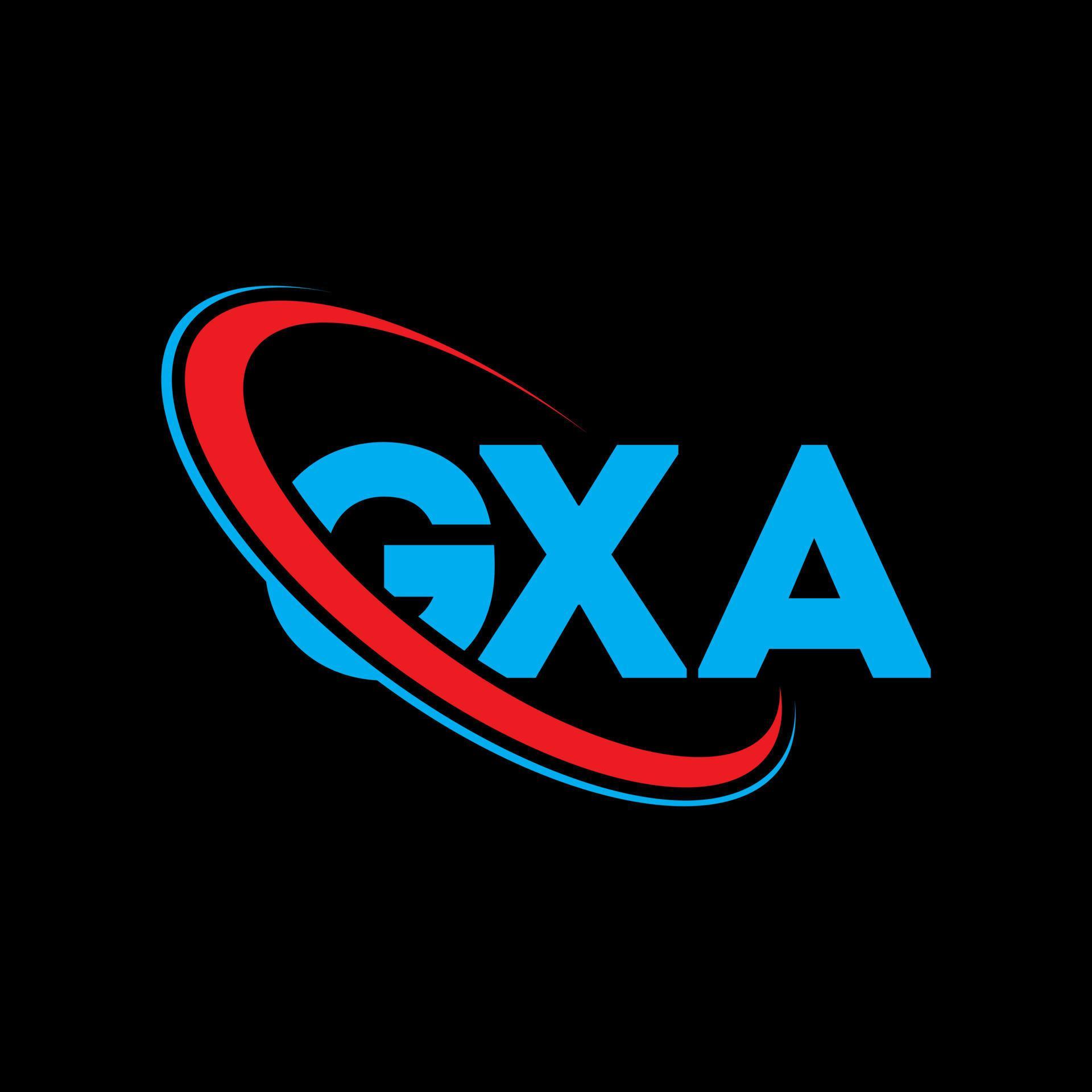 GXA logo. GXA letter. GXA letter logo design. Initials GXA logo linked with circle and uppercase ...