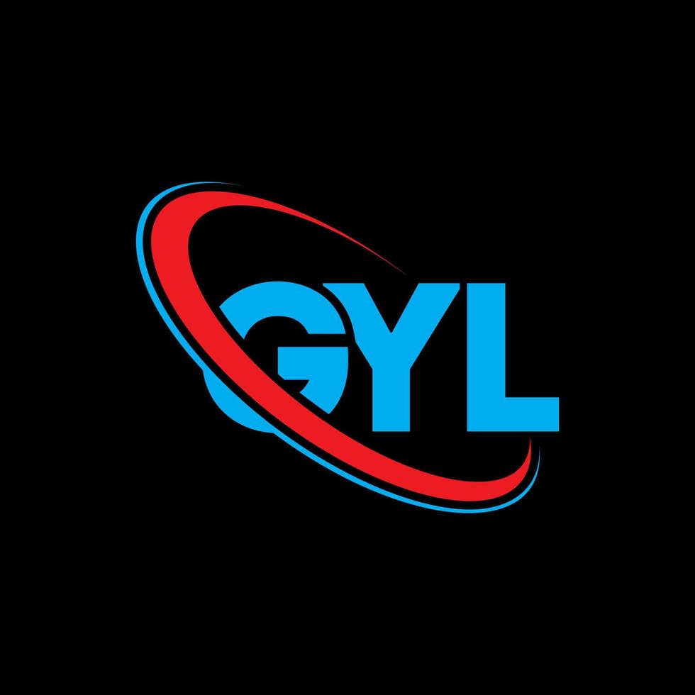 GYL logo. GYL letter. GYL letter logo design. Initials GYL logo linked with circle and uppercase ...