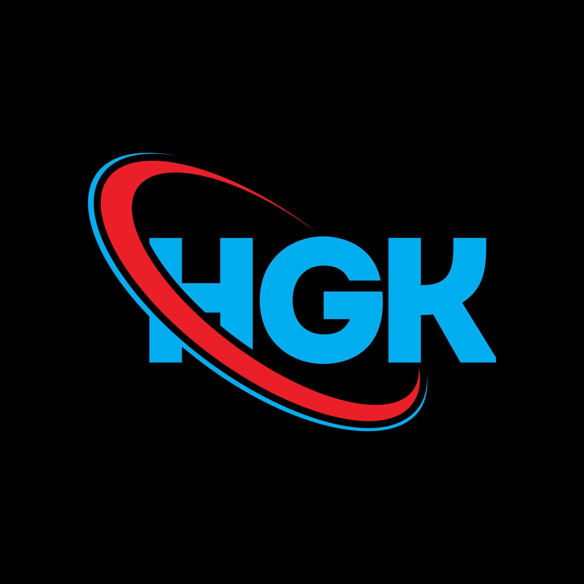 HGK logo. HGK letter. HGK letter logo design. Initials HGK logo linked with circle and uppercase ...