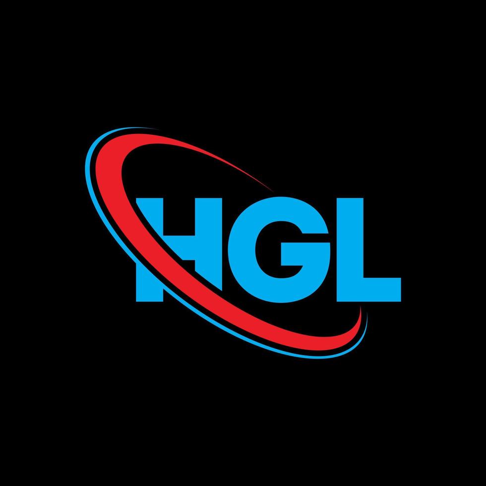 HGL logo. HGL letter. HGL letter logo design. Initials HGL logo linked with circle and uppercase ...