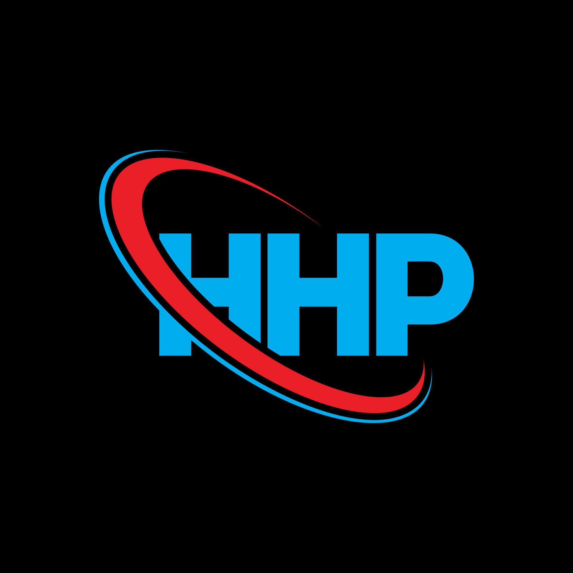 logotipo hp. letra hp. diseño del logotipo de la letra hhp. Logotipo de las iniciales hhp ...