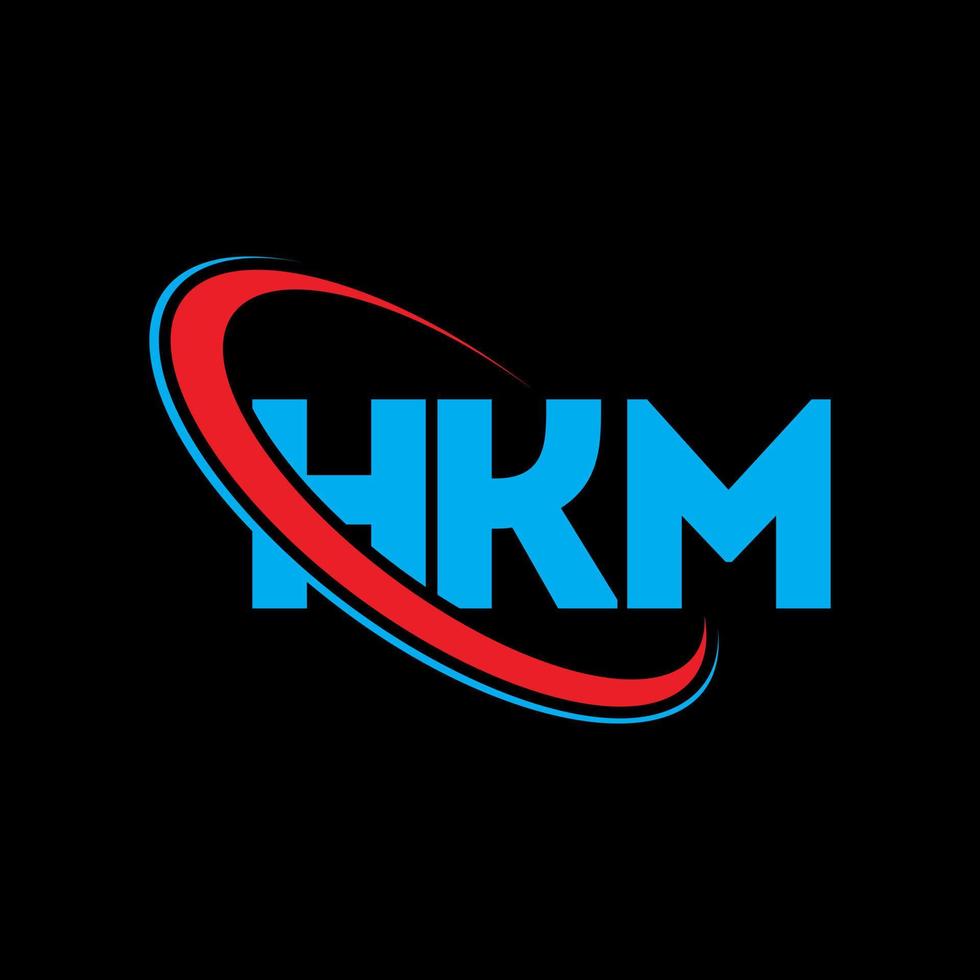 logotipo de hkm. letra hkm. diseño del logotipo de la letra hkm. logotipo de las iniciales hkm ...