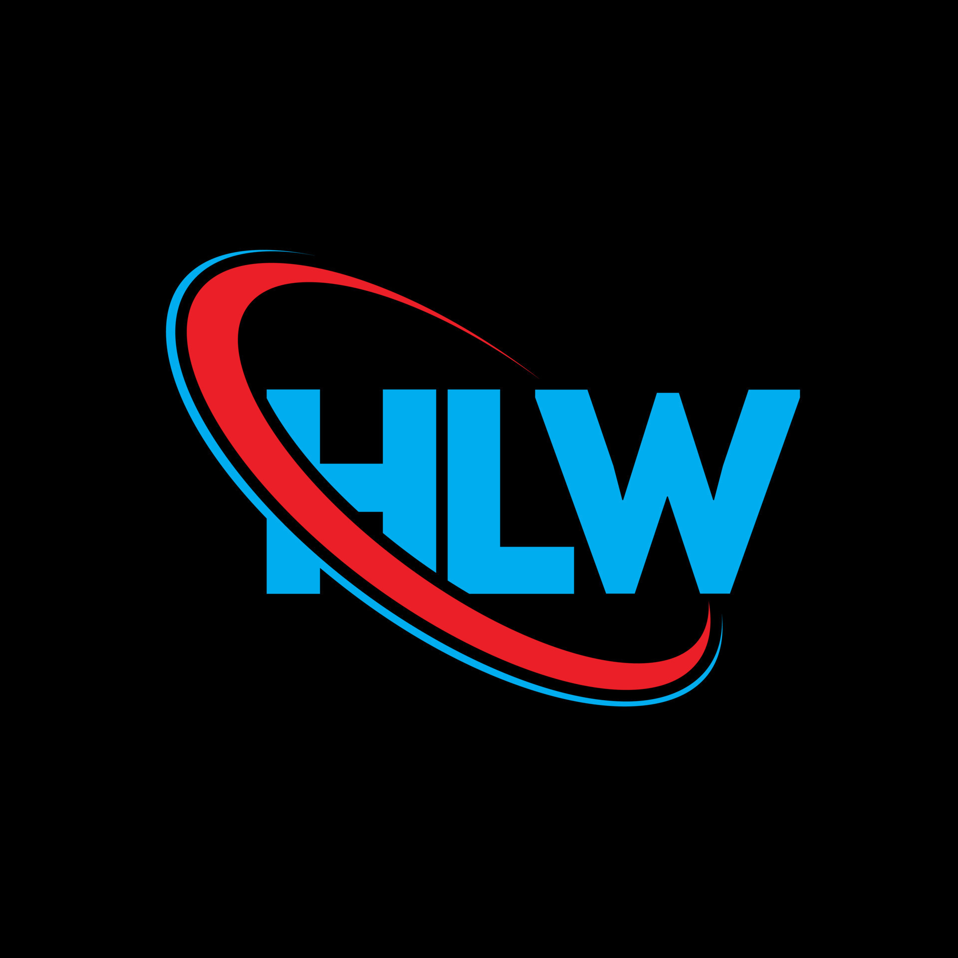 logotipo de hlw. letra hlw. diseño del logotipo de la letra hlw. logotipo de las iniciales hlw ...