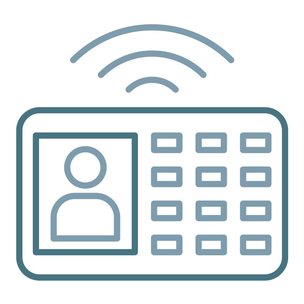 Intercom Line Two Color Icon 9031614 Vector Art at Vecteezy