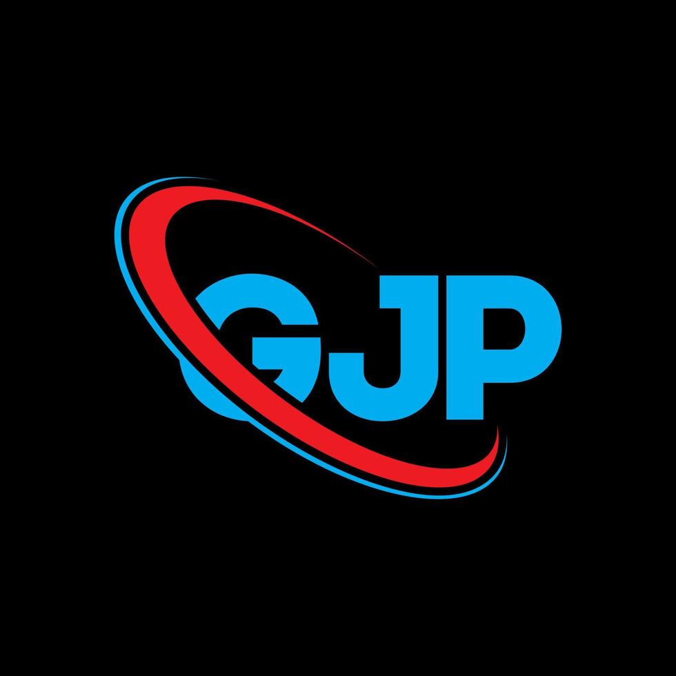 GJP logo. GJP letter. GJP letter logo design. Initials GJP logo linked with circle and uppercase ...