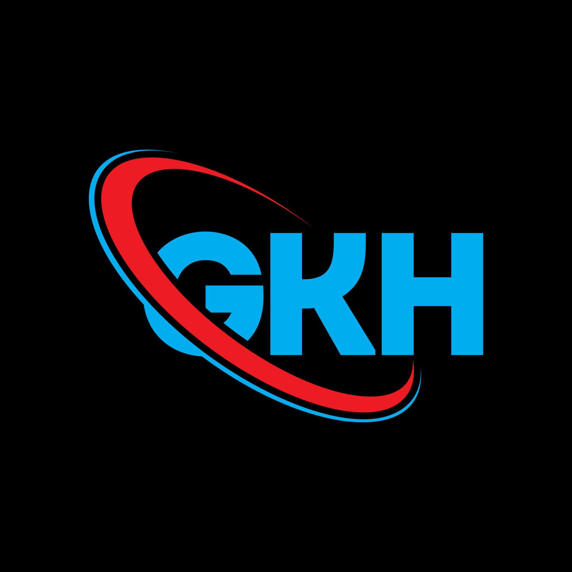 GKH logo. GKH letter. GKH letter logo design. Initials GKH logo linked with circle and uppercase ...