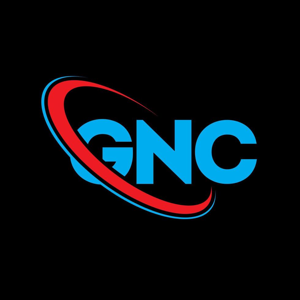 logotipo gnc. carta gnc. diseño de logotipo de letra gnc. logotipo de gnc de iniciales vinculado ...