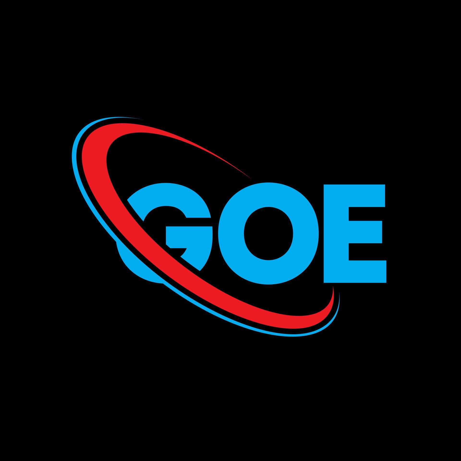 vaya logotipo. vaya carta. diseño del logotipo de la letra goe. logotipo de las iniciales goe ...