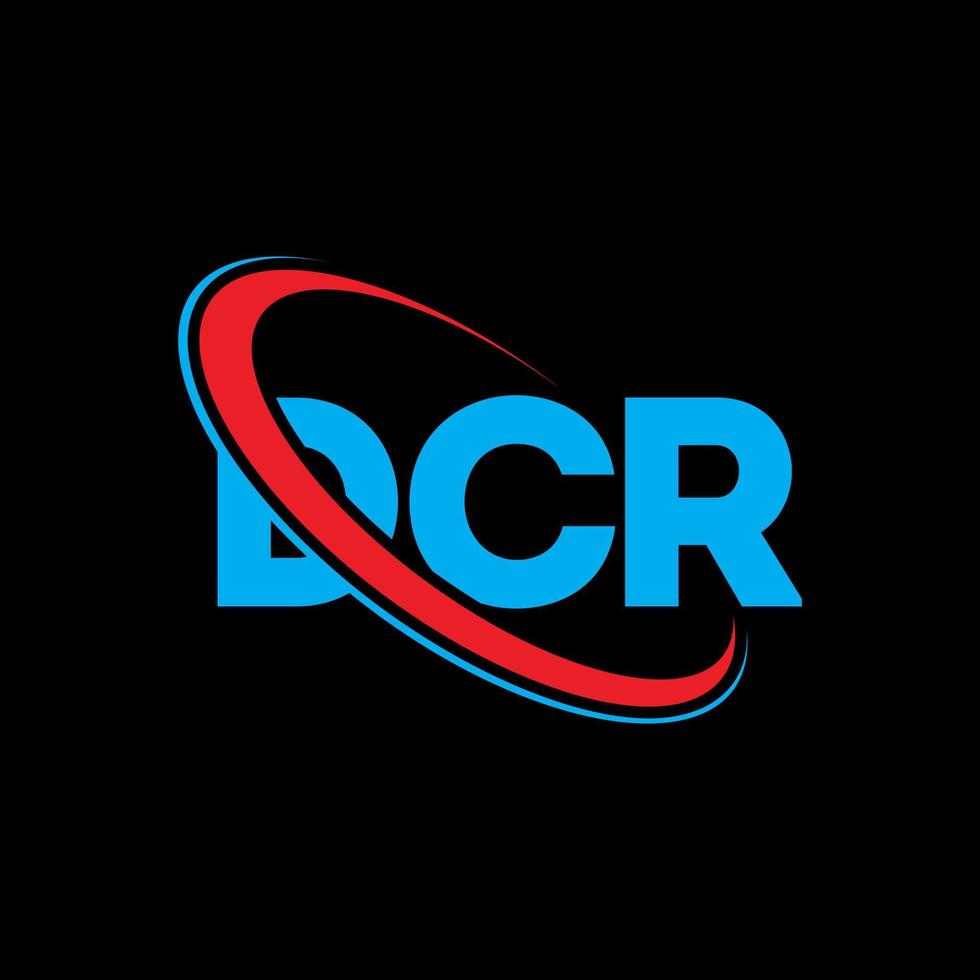 logotipo de dcr. letra dcr. diseño del logotipo de la letra dcr. logotipo de iniciales dcr ...