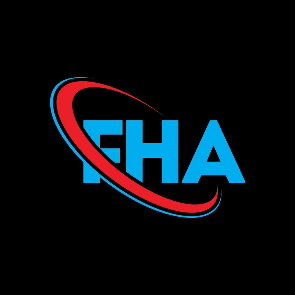 logotipo de la fha. carta fha. diseño del logotipo de la letra fha. logotipo de iniciales fha ...