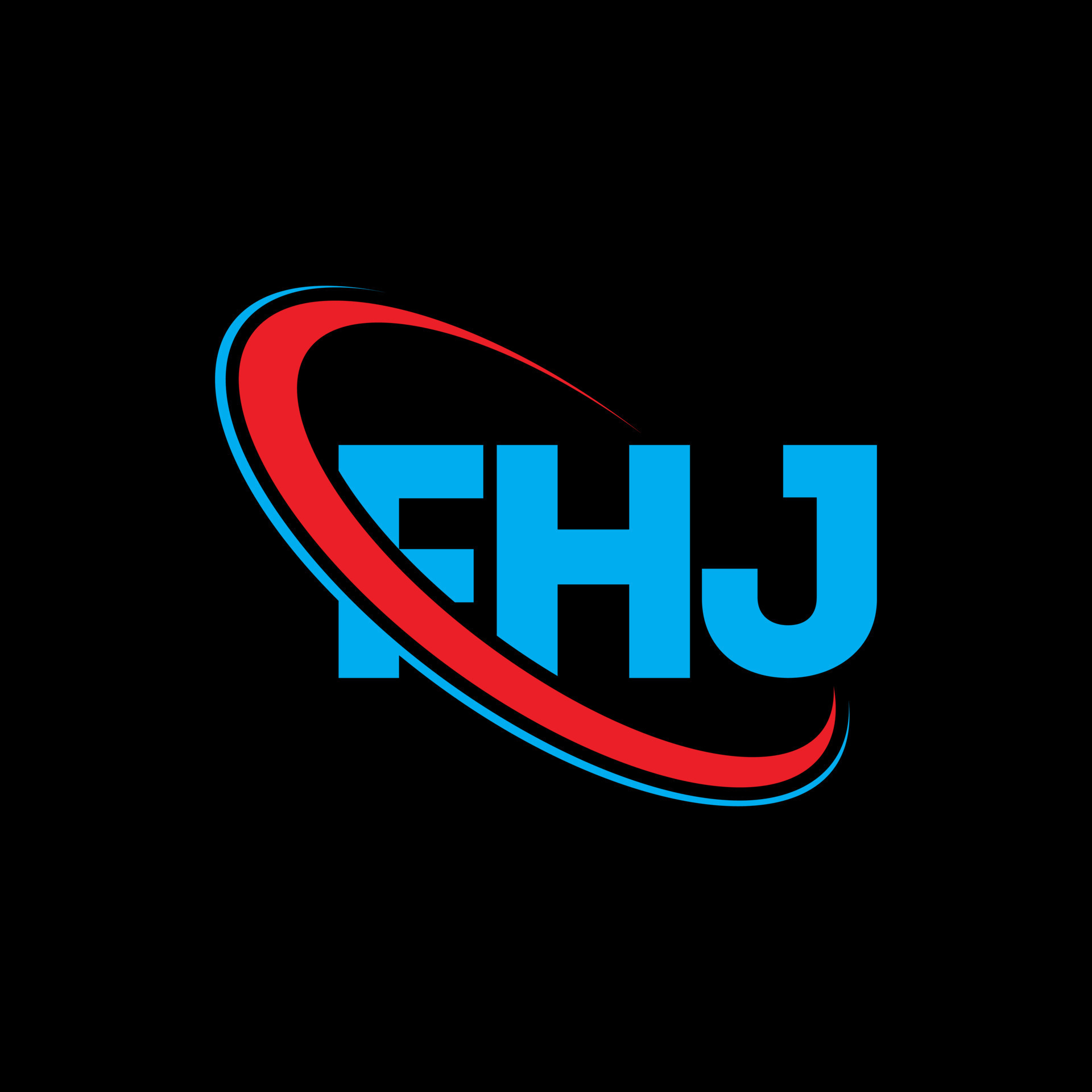 logotipo de fhj. carta fhj. diseño del logotipo de la letra fhj. Logotipo de iniciales fhj ...