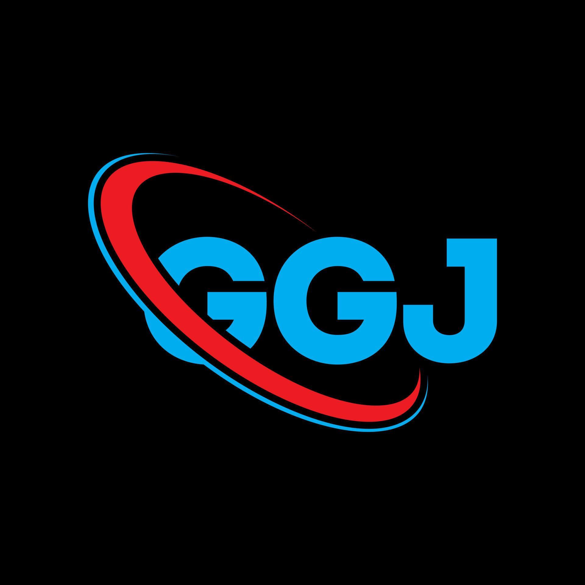 GGJ logo. GGJ letter. GGJ letter logo design. Initials GGJ logo linked with circle and uppercase ...