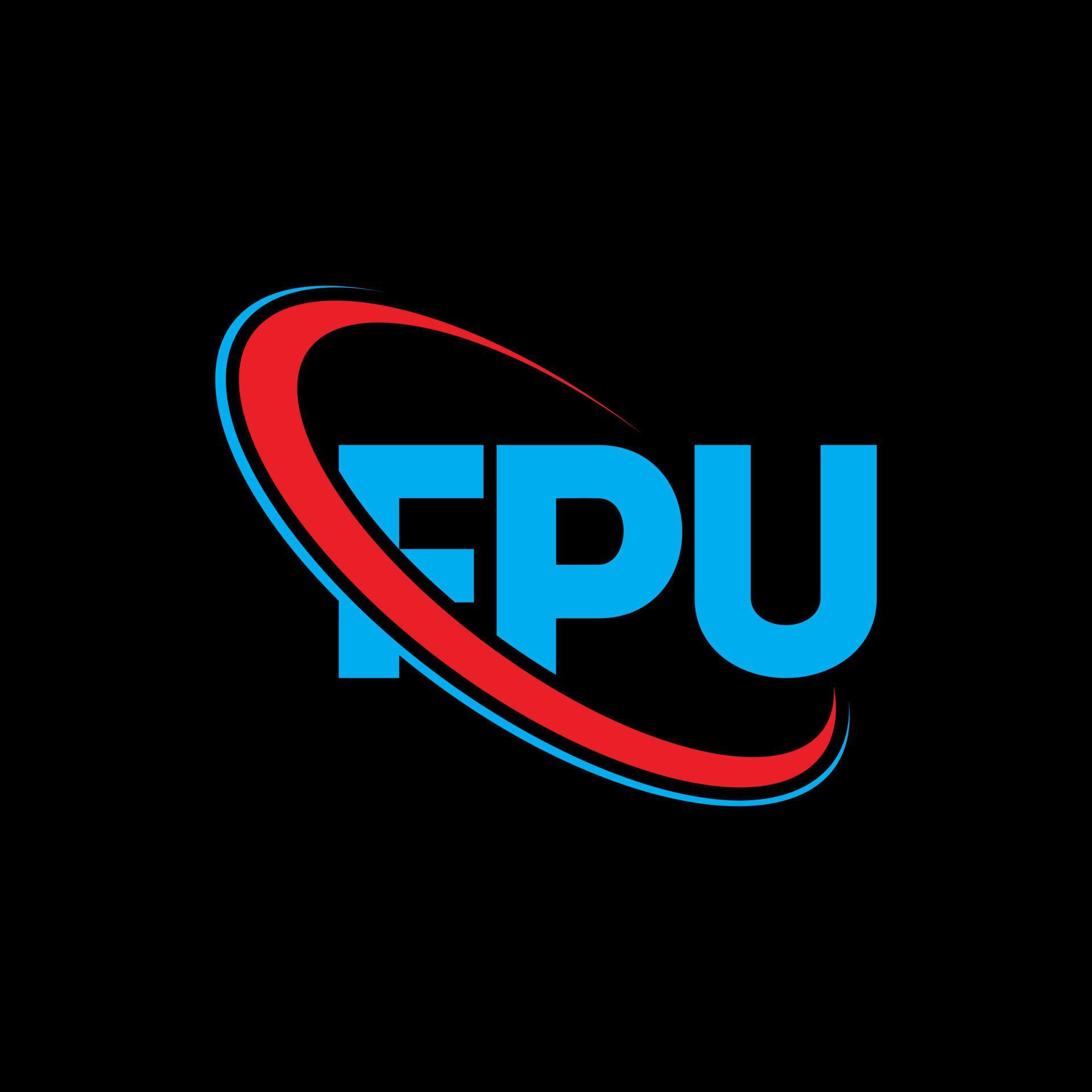 Fpu Logo Fpu Letter Fpu Letter Logo Design Initials Fpu Logo Linked With Circle And Uppercase