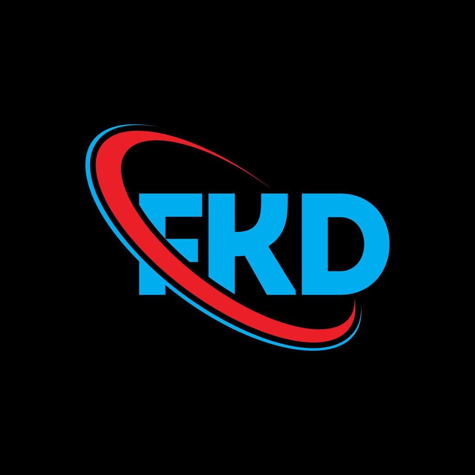 logotipo de fkd. carta fkd. diseño del logotipo de la letra fkd. Logotipo de iniciales fkd ...