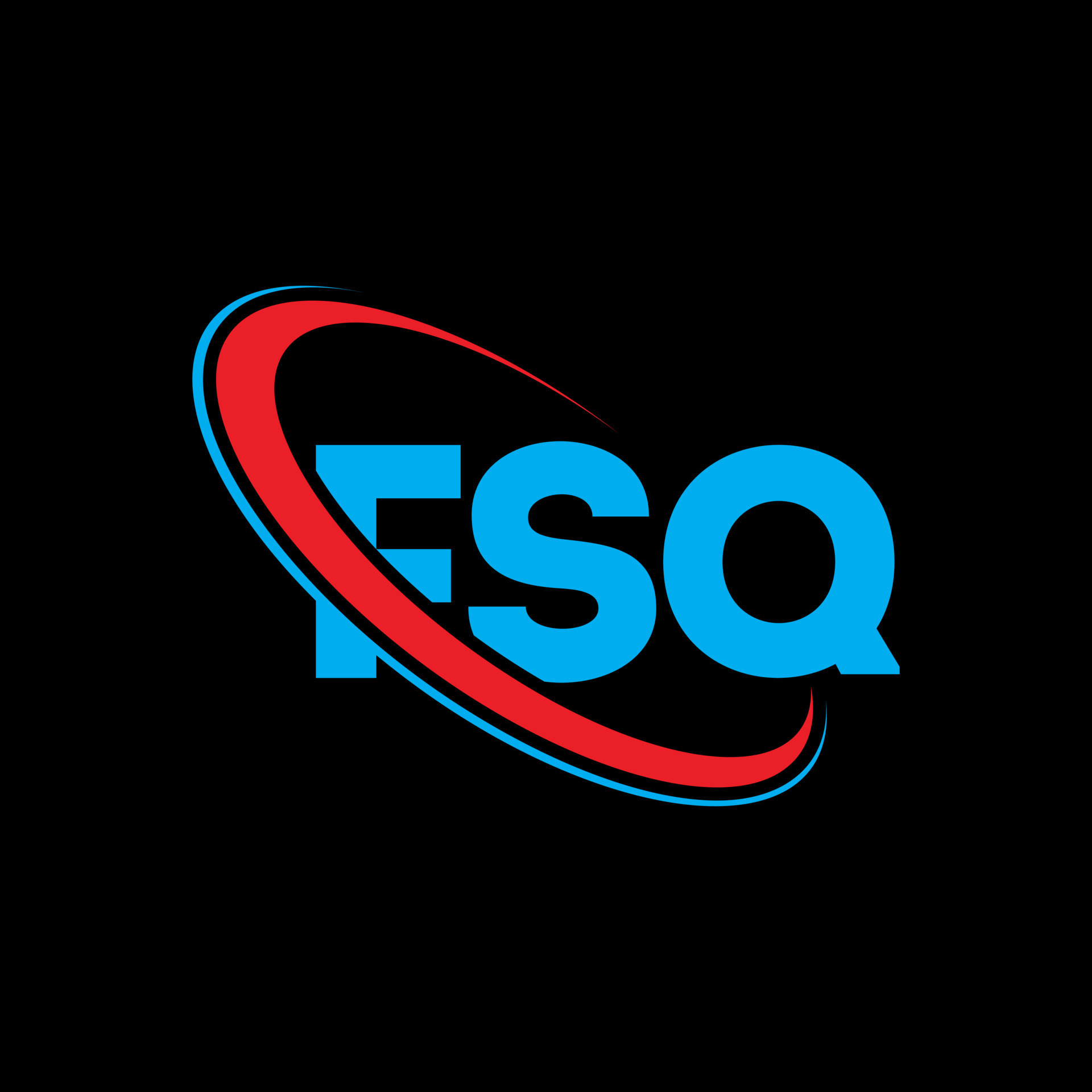 logotipo fsq. letra fq. diseño del logotipo de la letra fsq. logotipo de iniciales fsq vinculado ...