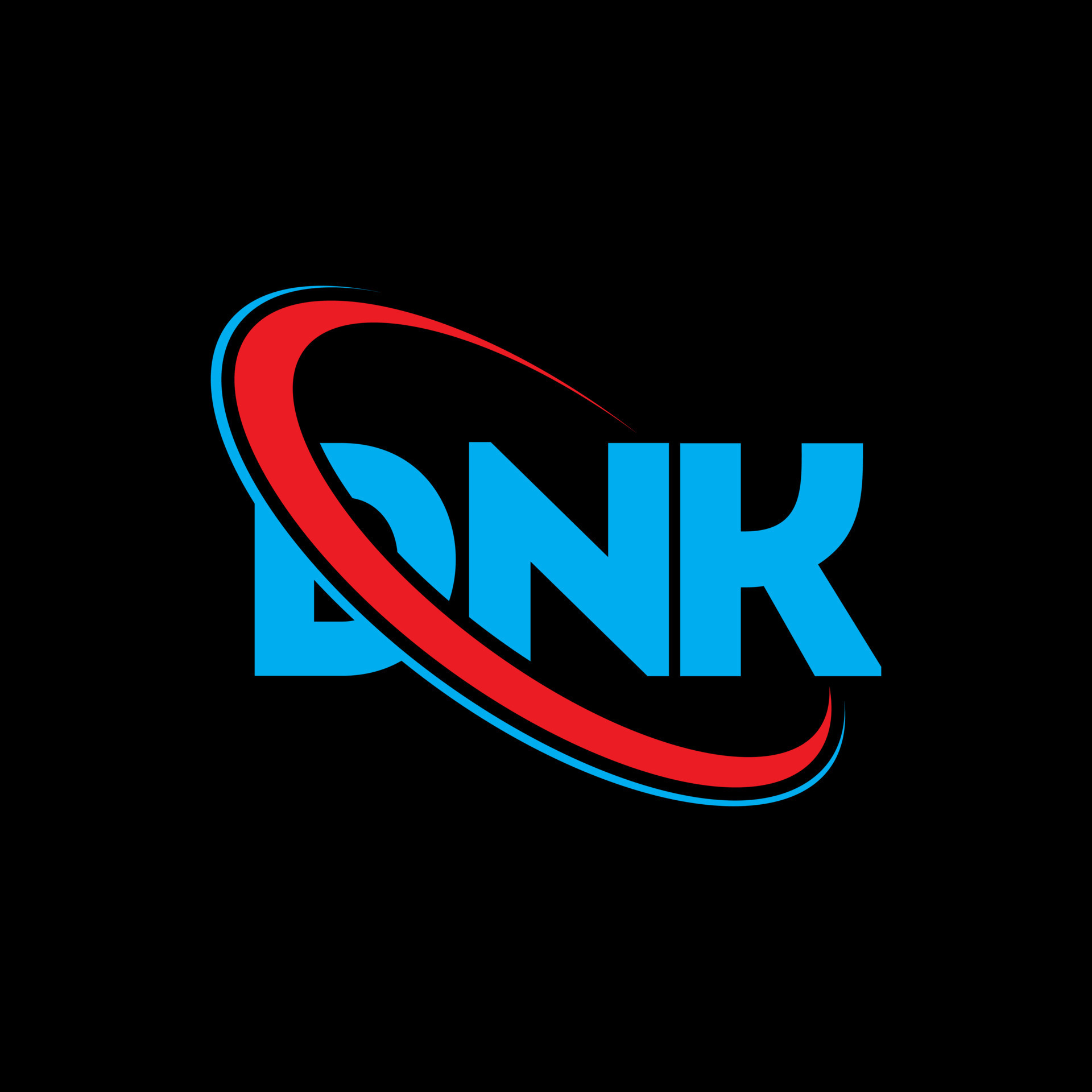 logotipo de dnk. letra dnk. diseño del logotipo de la letra dnk. logotipo de las iniciales dnk ...