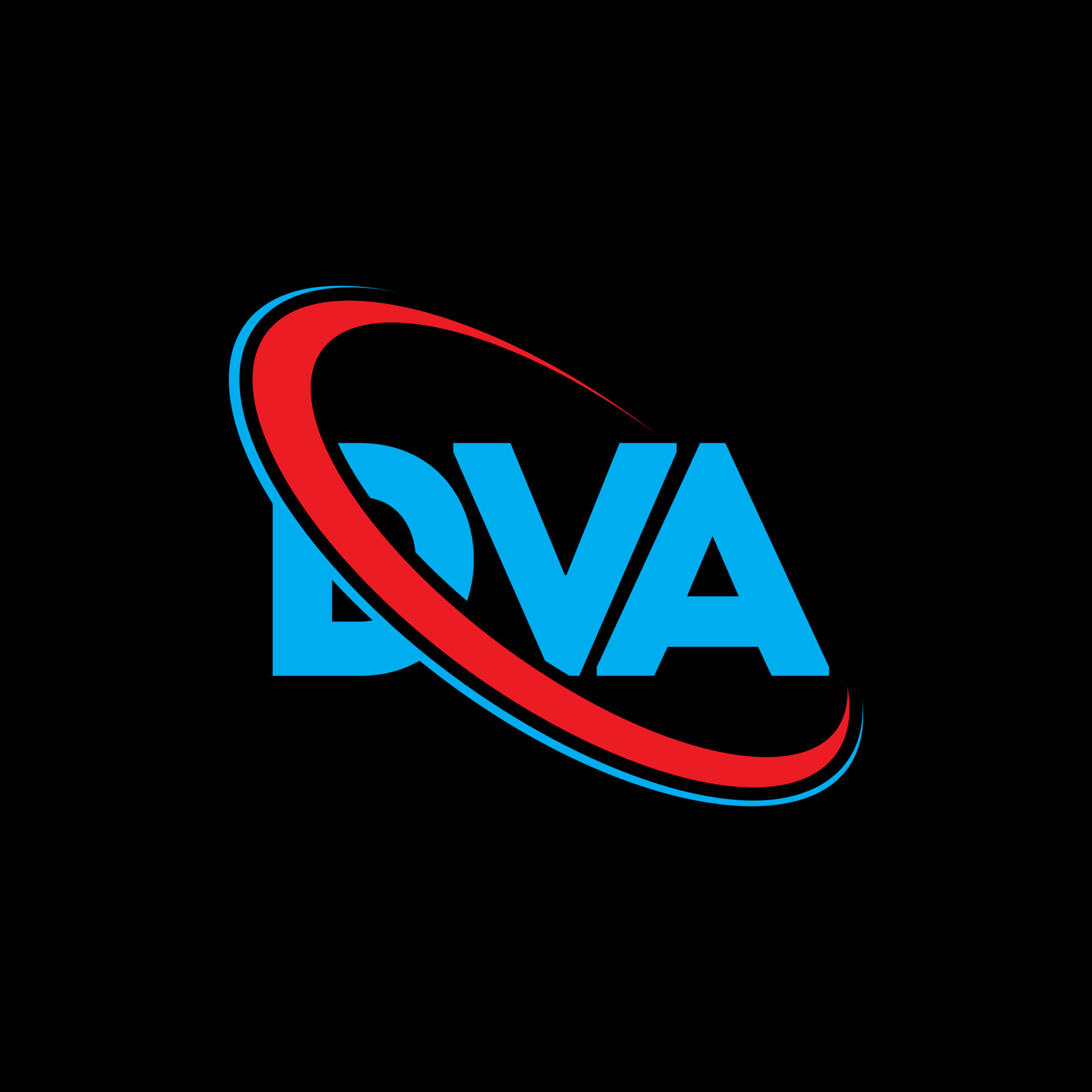 logotipo de dva. letra dva. diseño del logotipo de la letra dva ...