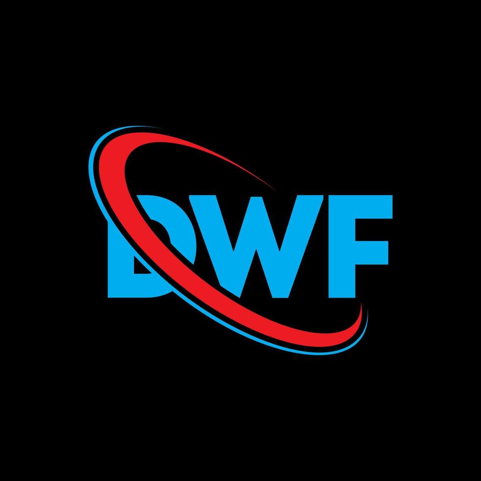 logotipo de DWF. letra dff. diseño de logotipo de letra dwf. logotipo de iniciales dwf vinculado ...