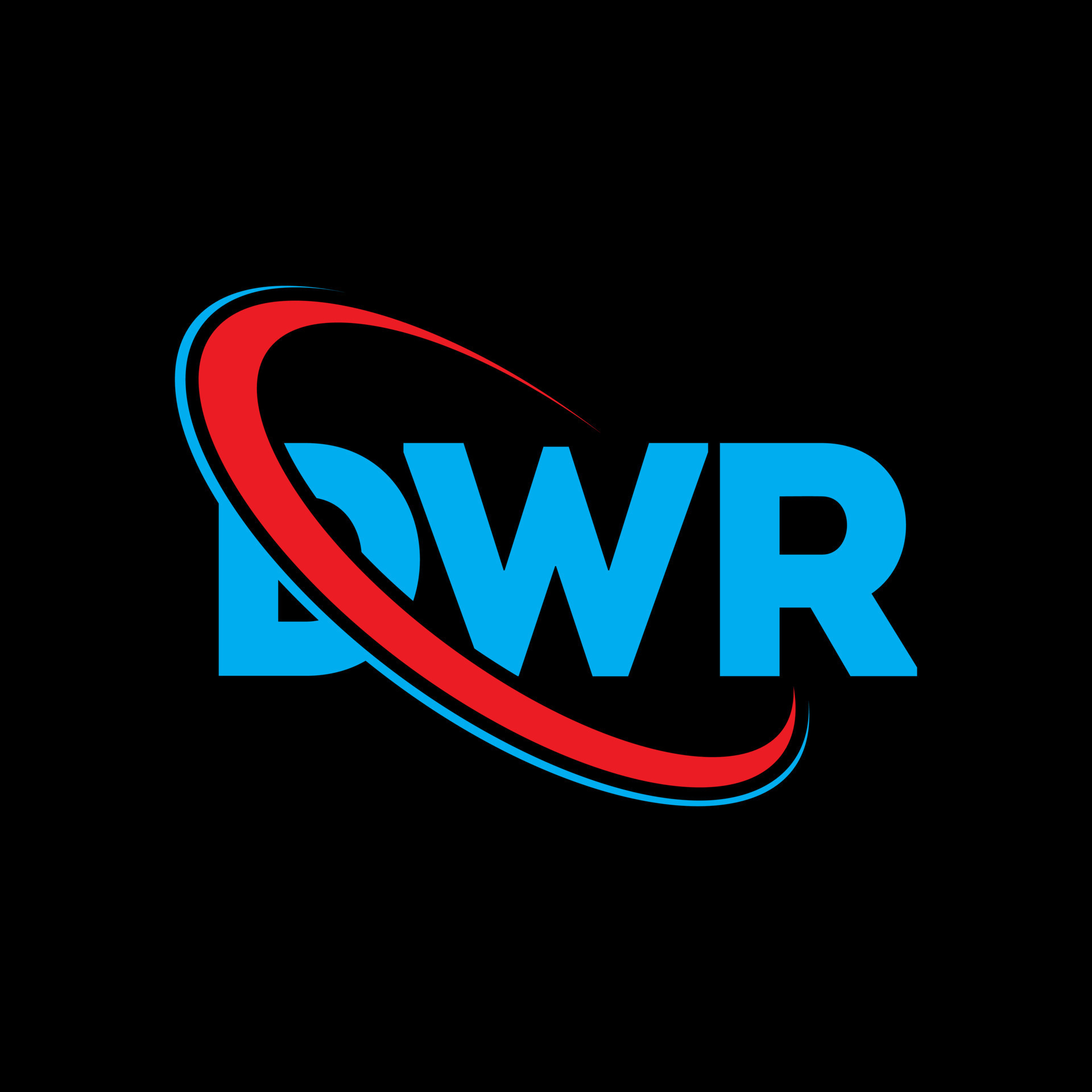 logotipo de dwr. letra dwr. diseño del logotipo de la letra dwr. logotipo de las iniciales dwr ...