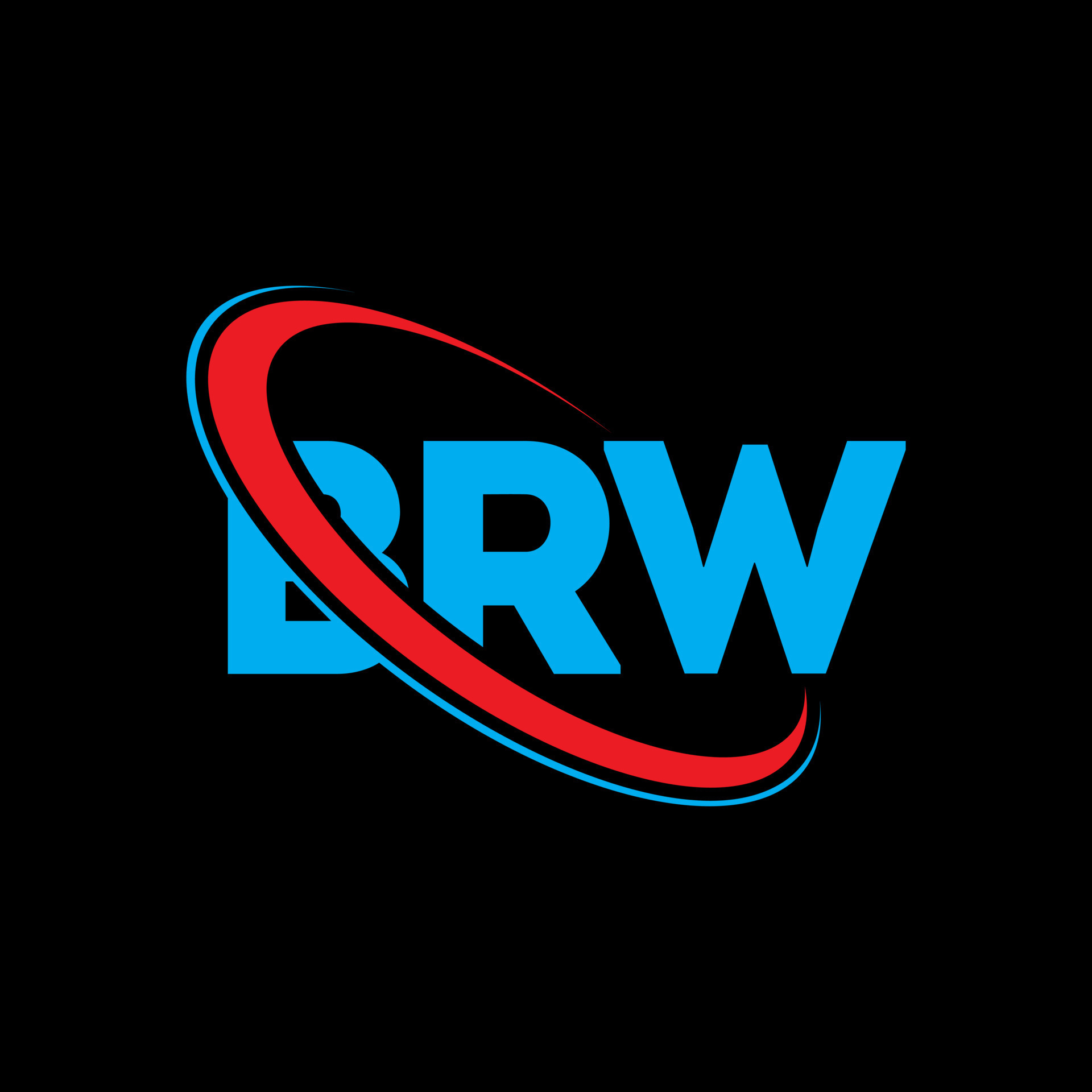 logotipo de brw. letra marrón. diseño de logotipo de letra brw. logotipo de iniciales brw ...