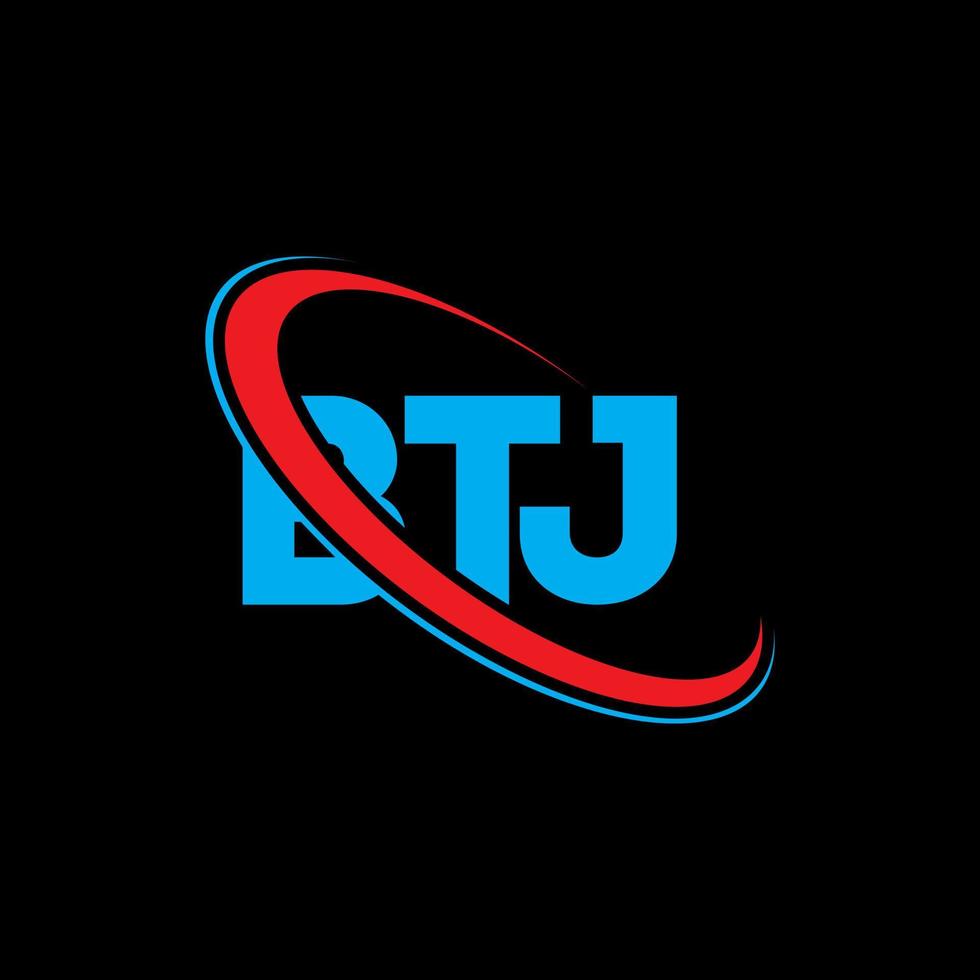 BTJ logo. BTJ letter. BTJ letter logo design. Initials BTJ logo linked with circle and uppercase ...