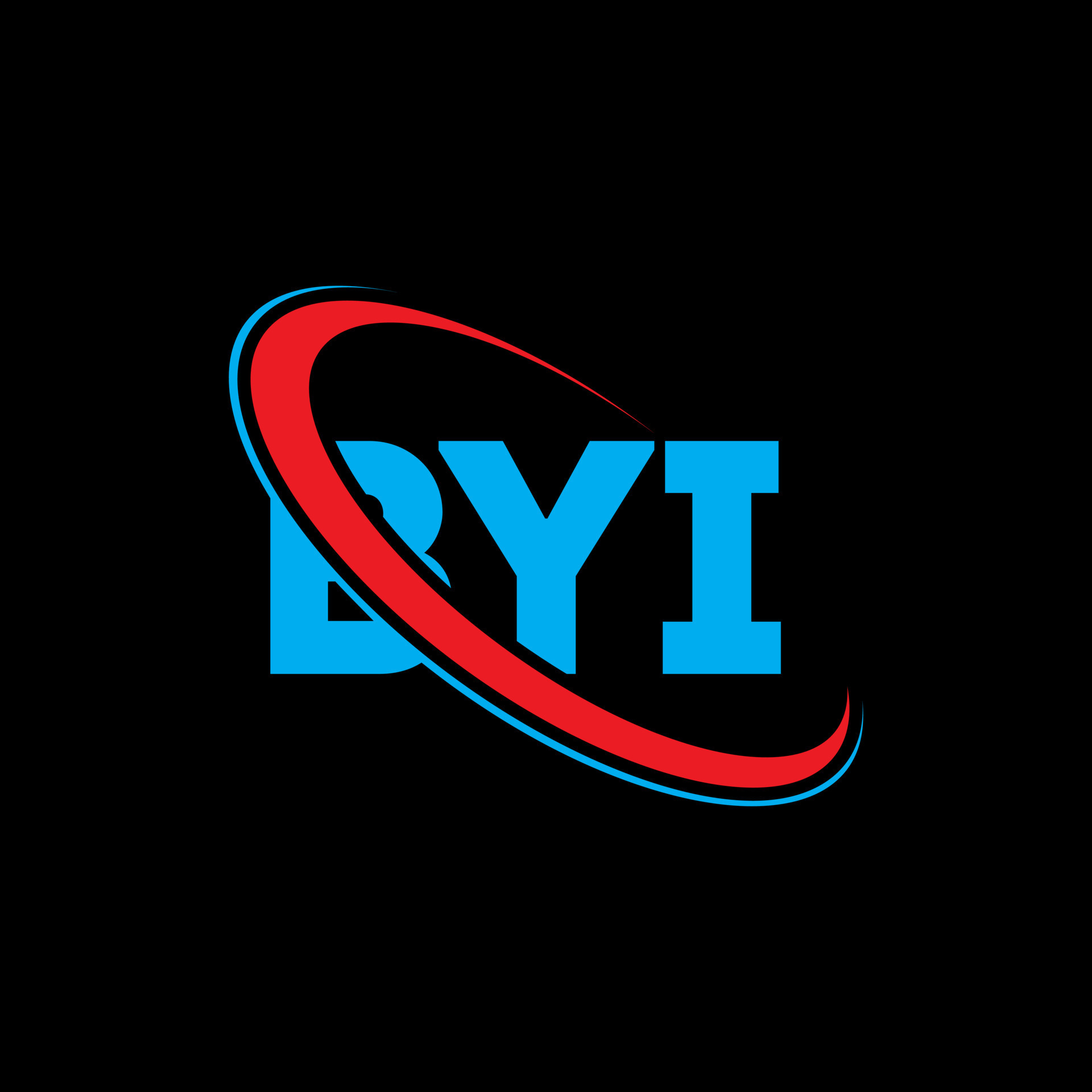 logotipo de byi. byi carta. diseño del logotipo de la letra byi. logotipo de las iniciales byi ...
