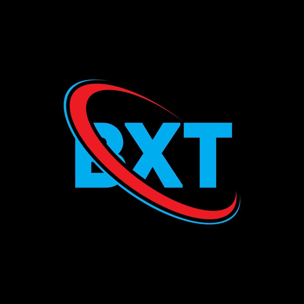 logotipo de bxt. carta bxt. diseño del logotipo de la letra bxt. Logotipo de iniciales bxt ...
