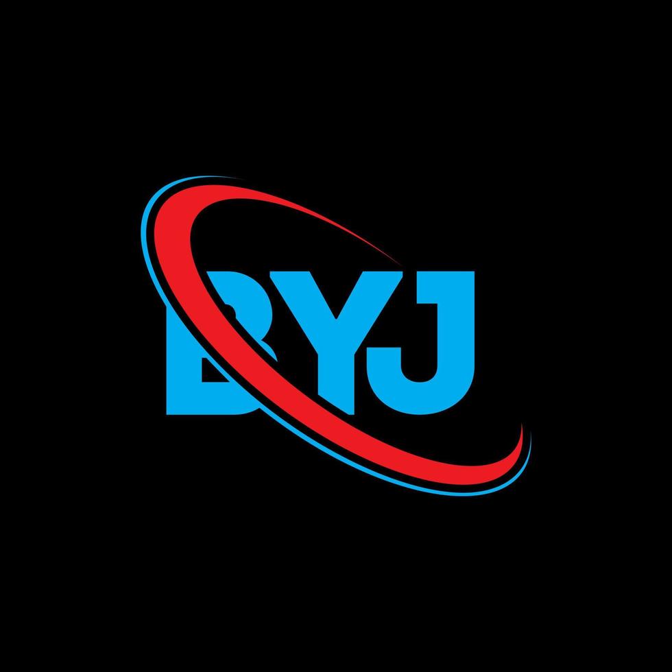logotipo de byj. carta byj. diseño del logotipo de la letra byj. logotipo de las iniciales byj ...