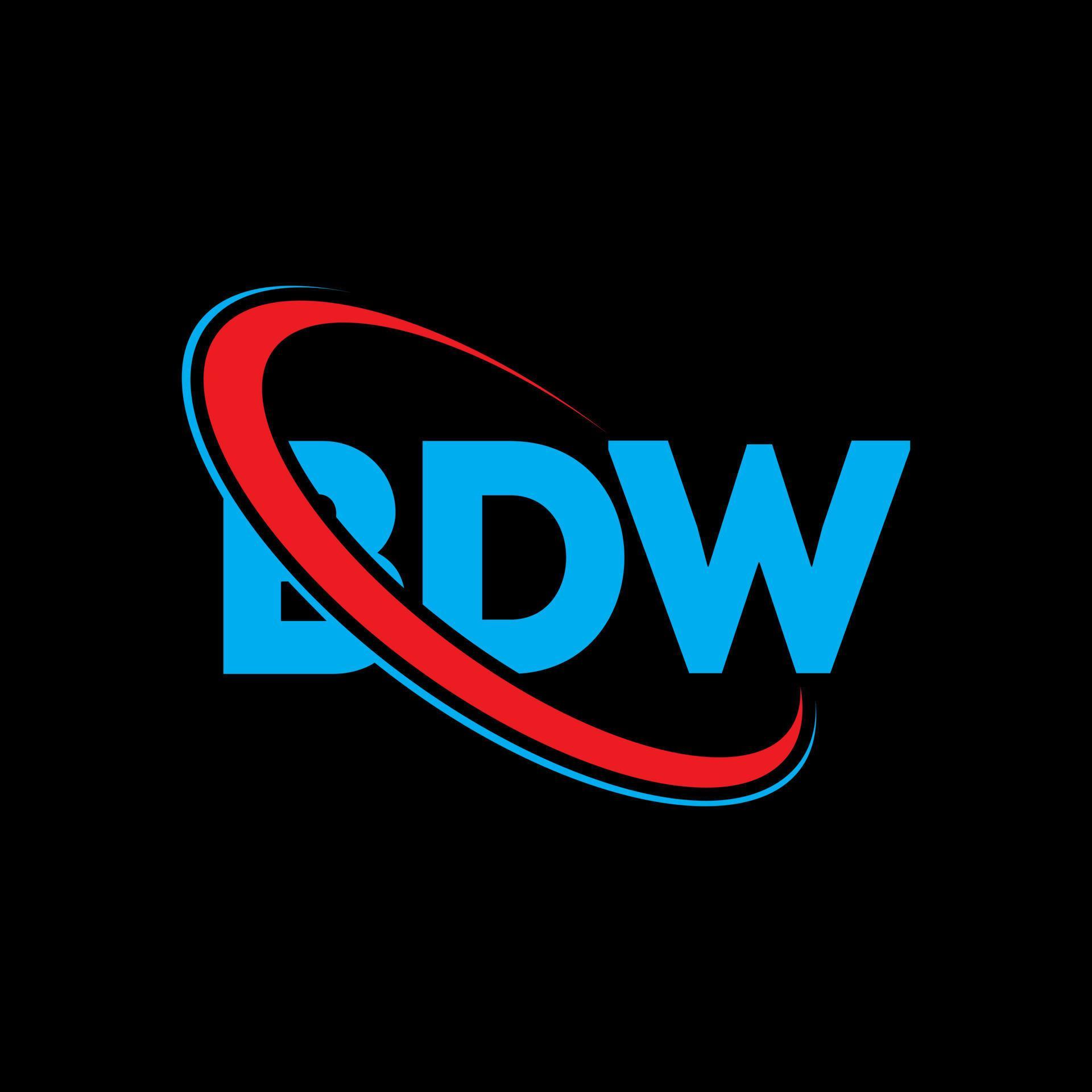 logotipo de bdw. letra bdw. diseño de logotipo de letra bdw. logotipo de iniciales bdw vinculado ...