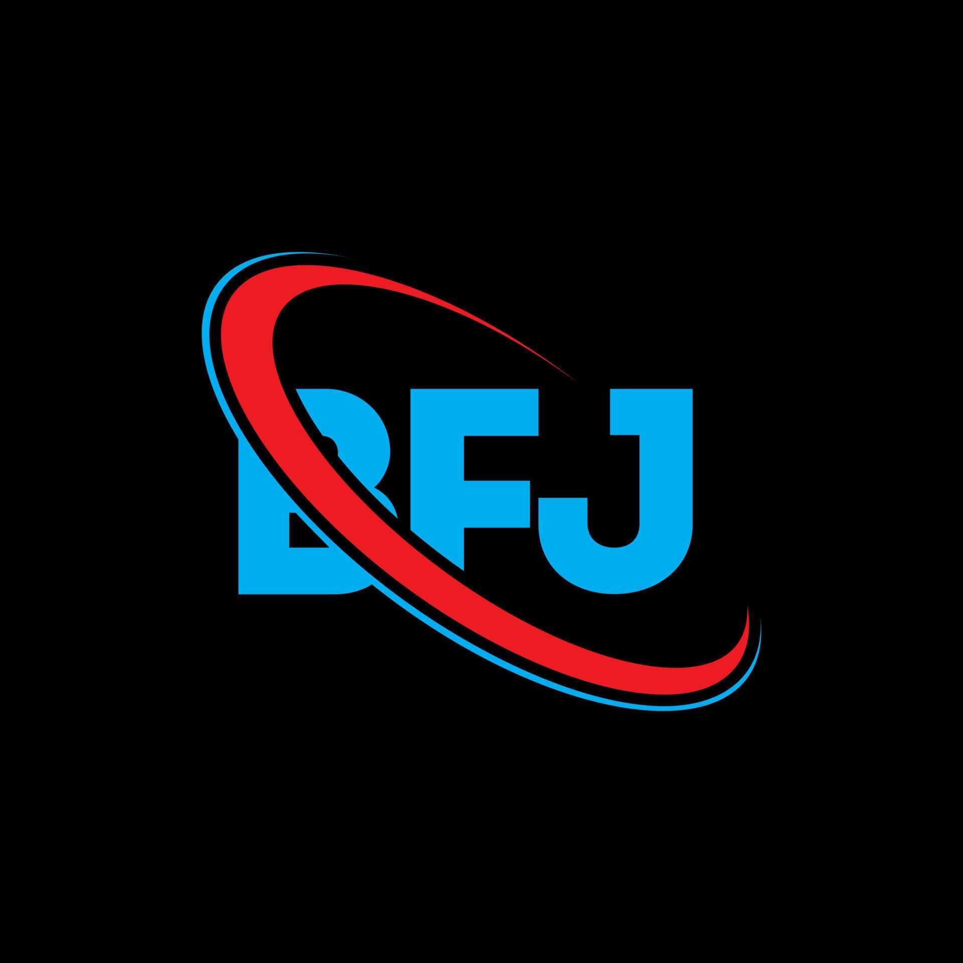 BFJ logo. BFJ letter. BFJ letter logo design. Initials BFJ logo linked with circle and uppercase ...