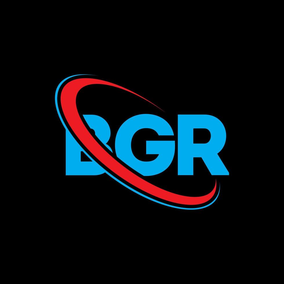 logotipo de bgr. carta bgr. diseño del logotipo de la letra bgr. logotipo de iniciales bgr ...
