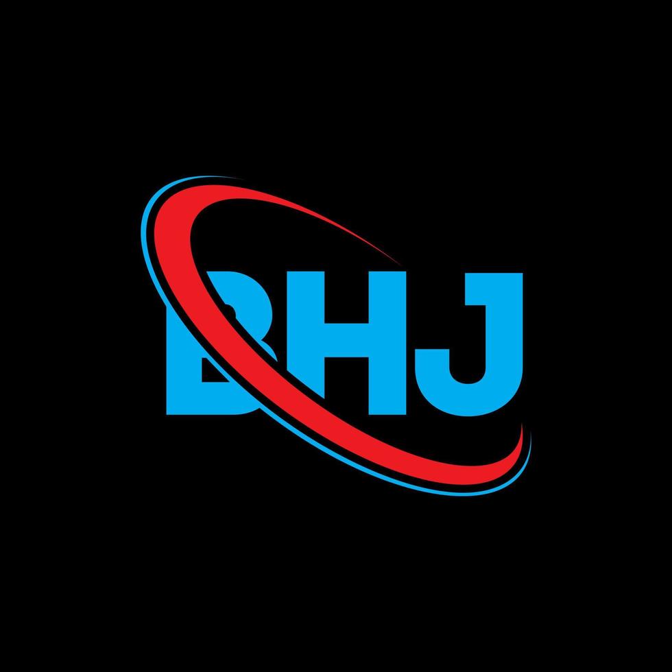 logotipo de bhj. carta bhj. diseño del logotipo de la letra bhj. logotipo de bhj iniciales ...