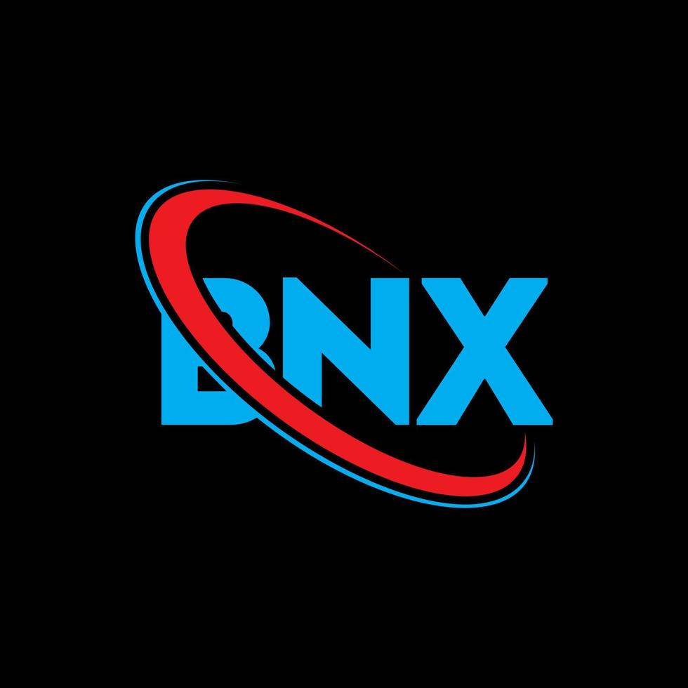 BNX logo. BNX letter. BNX letter logo design. Initials BNX logo linked with circle and uppercase ...