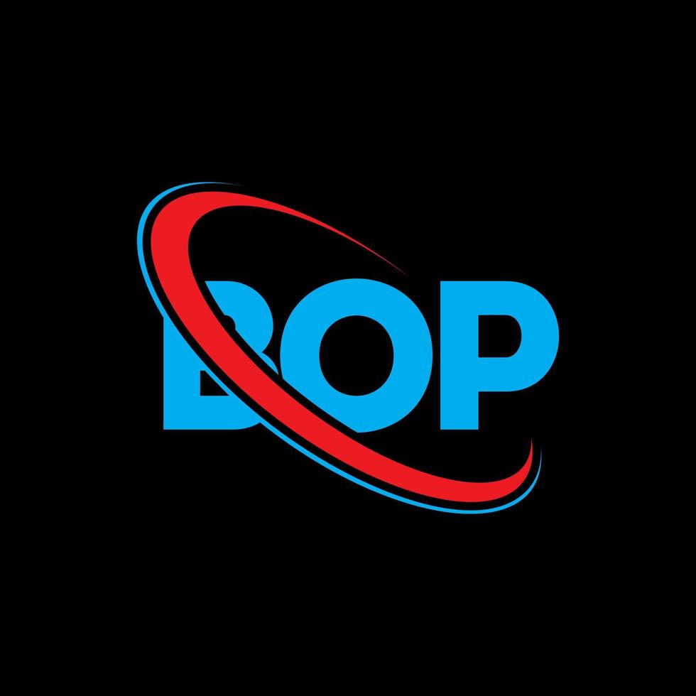 BOP logo. BOP letter. BOP letter logo design. Initials BOP logo linked ...
