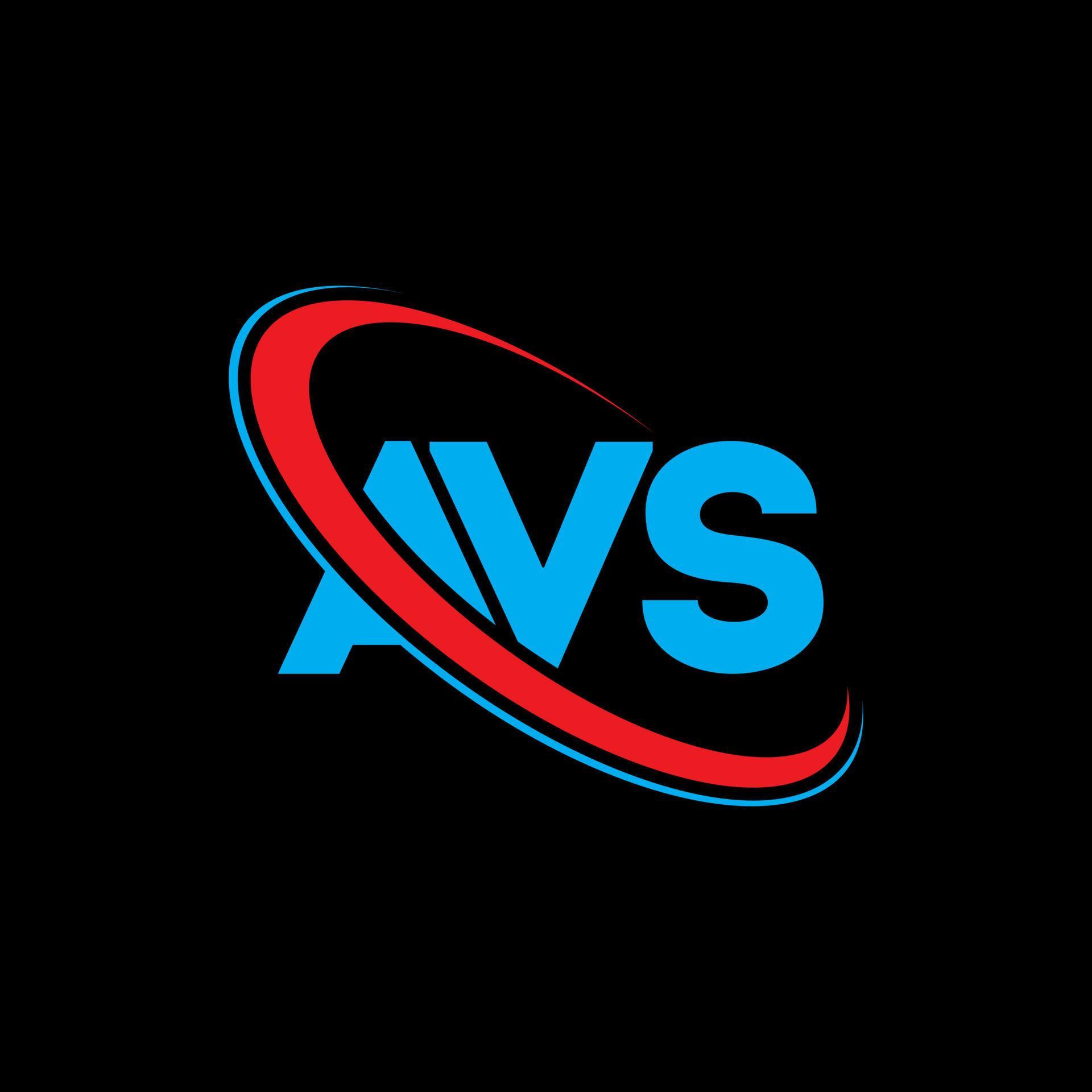 logotipo de avs. letra avs. diseño del logotipo de la letra avs. logotipo de iniciales avs ...