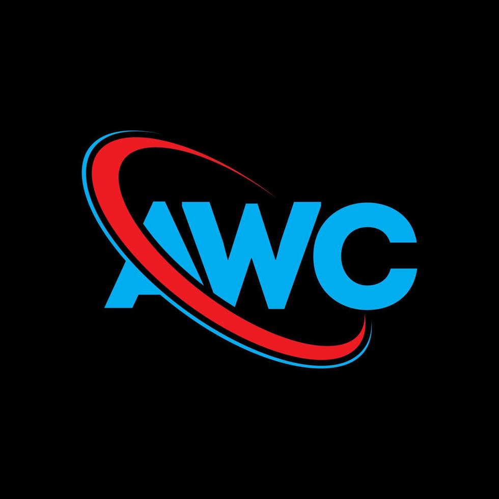 AWC logo. AWC letter. AWC letter logo design. Initials AWC logo linked with circle and uppercase ...