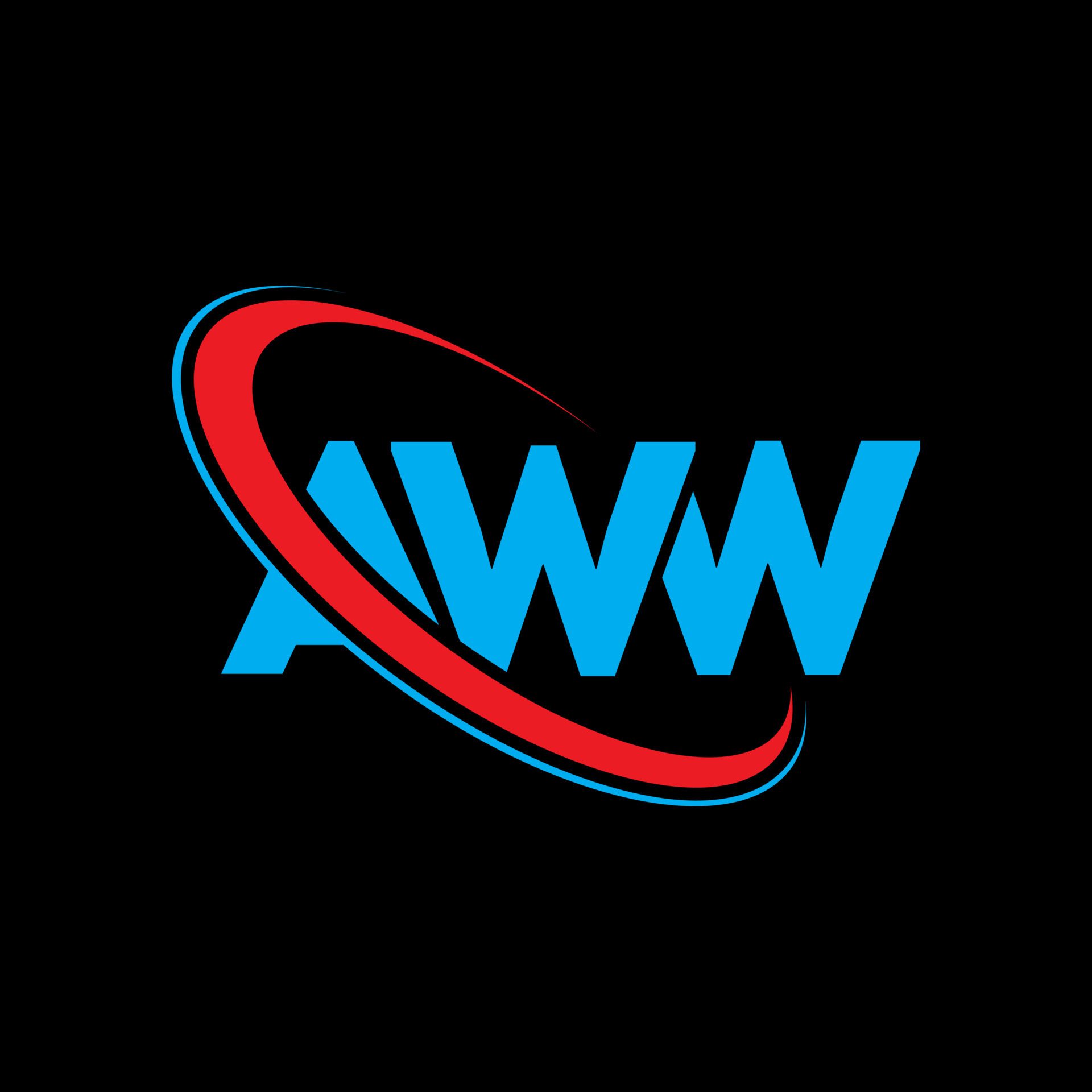 logotipo de aww. vaya carta. diseño de logotipo de letra aww. logotipo de iniciales aw vinculado ...