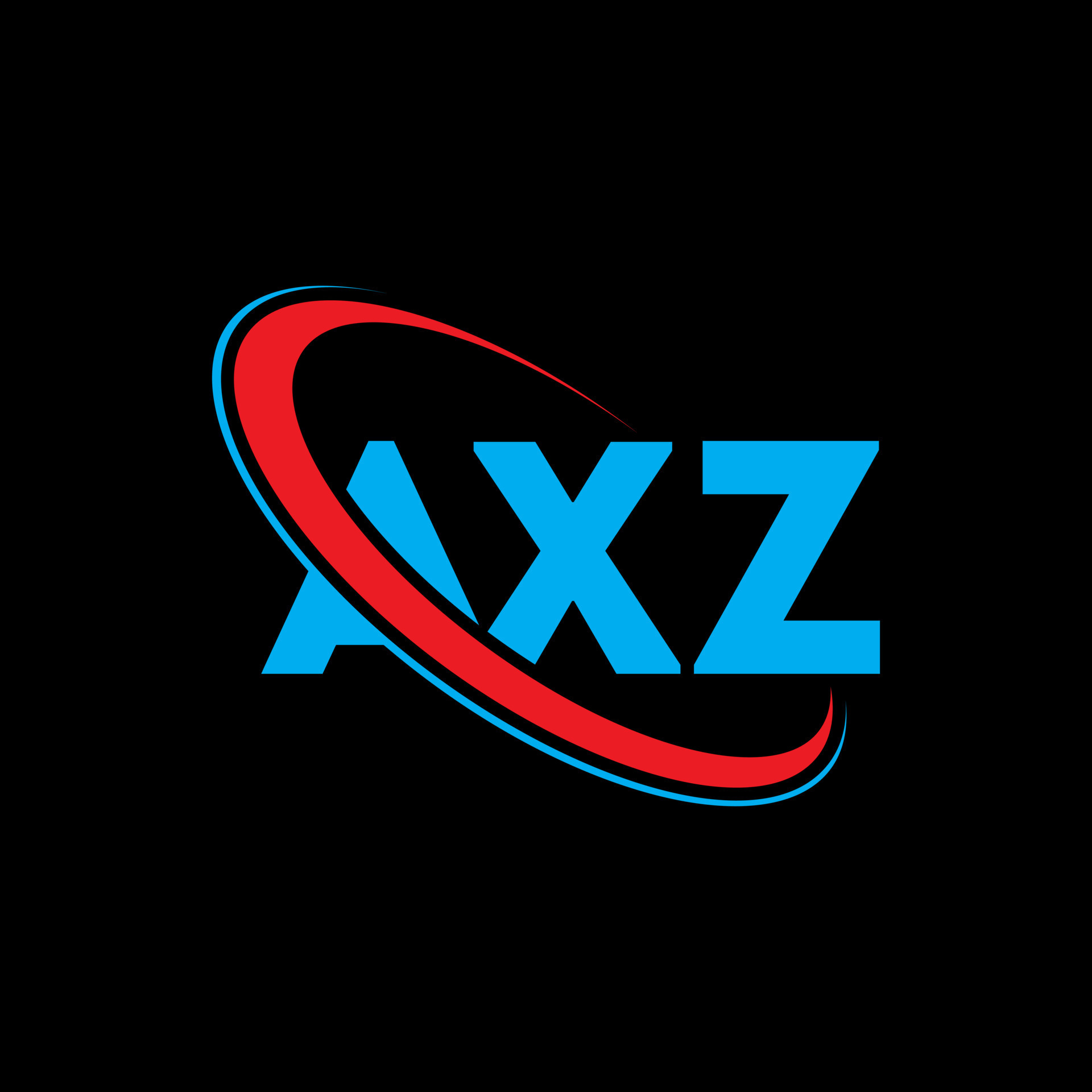 AXZ logo. AXZ letter. AXZ letter logo design. Initials AXZ logo linked with circle and uppercase ...